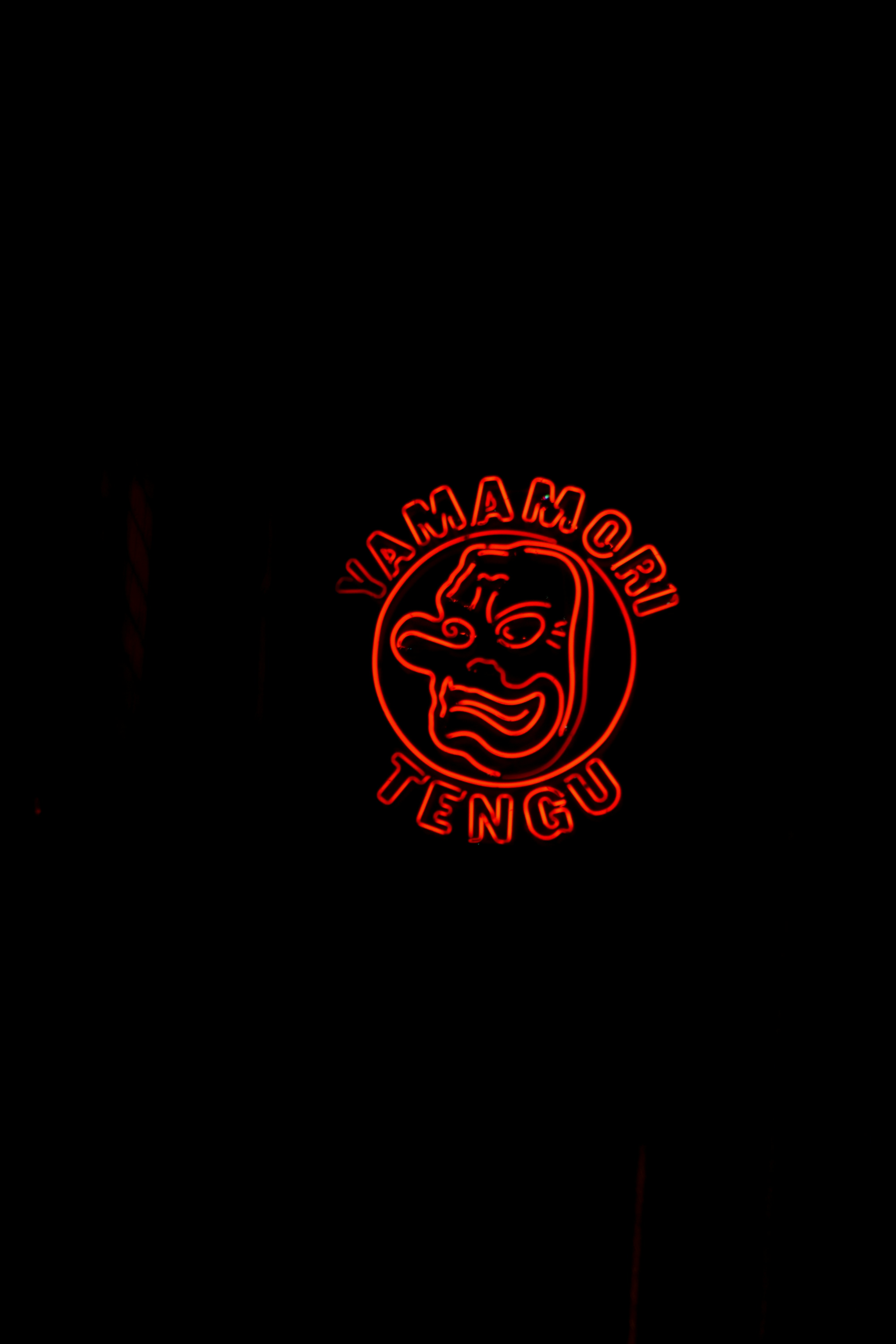 Neon Emblem in the Dark