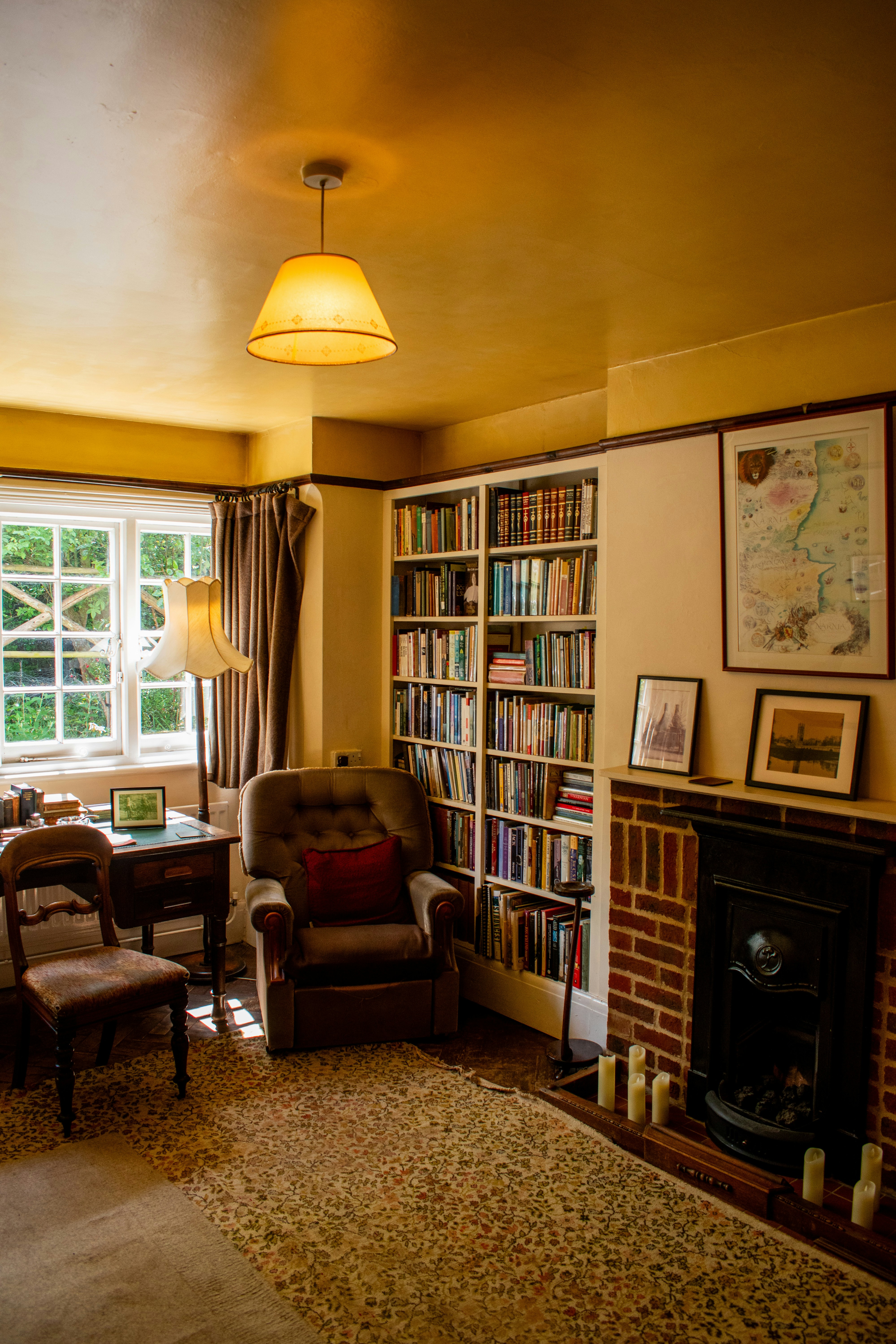 Golden Glow in a Quiet Reading Nook