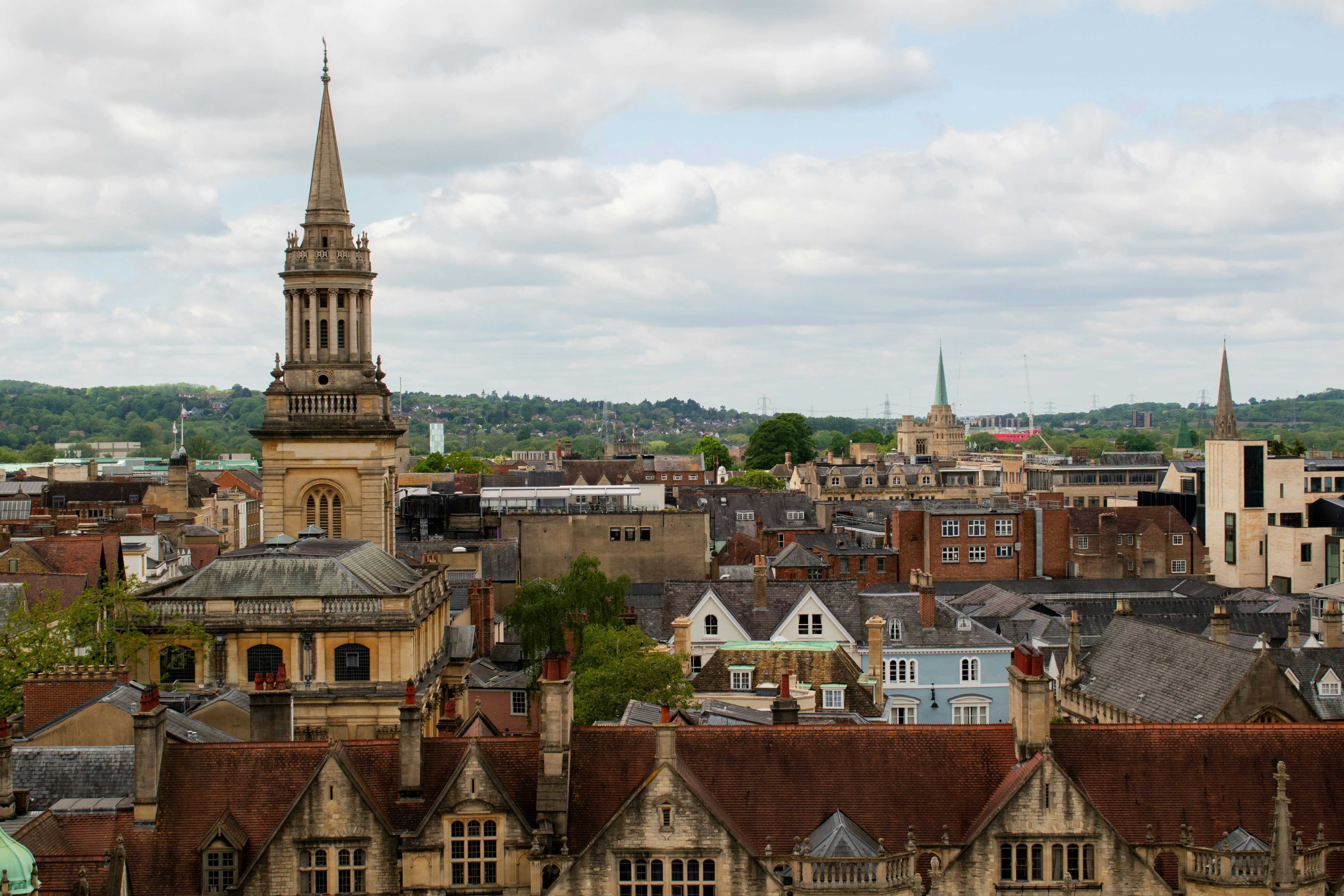 Across the Clocktower Ridge: A Cityscape Under a Quiet Sky
