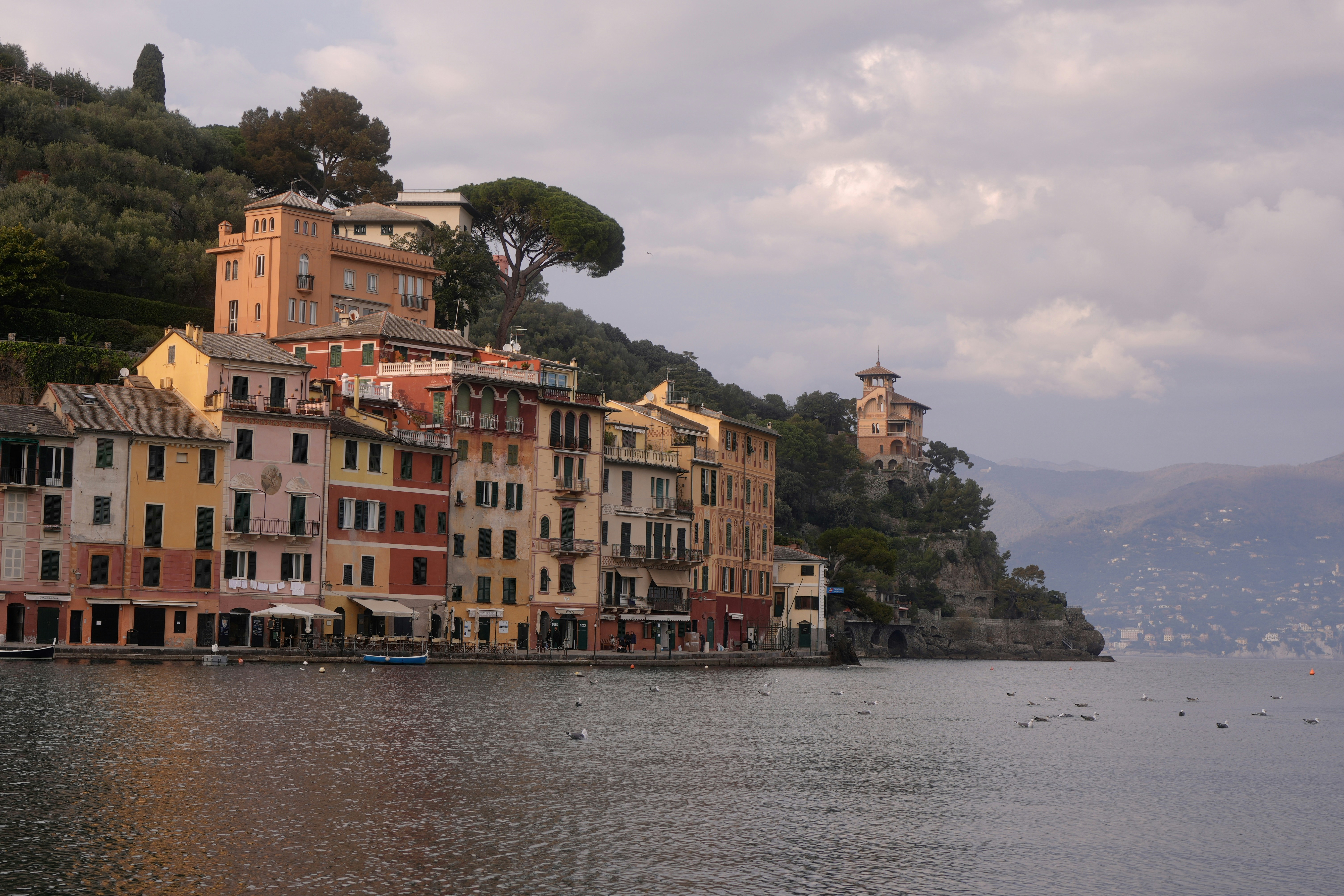 Colorful Facades Lean Into the Sea: A Civitavecchia-esque Waterfront Row