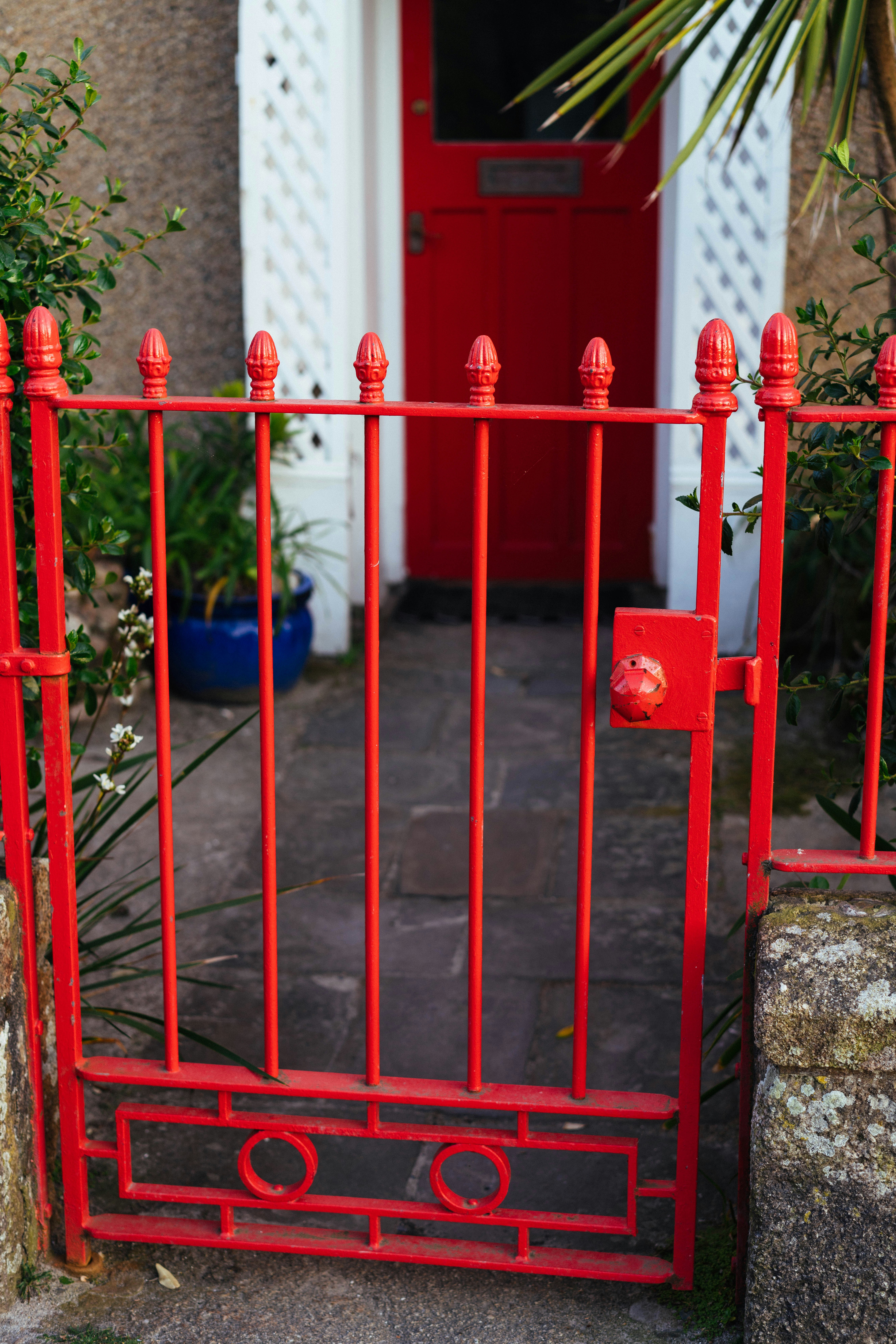 Crimson Gate to a Welcoming Door