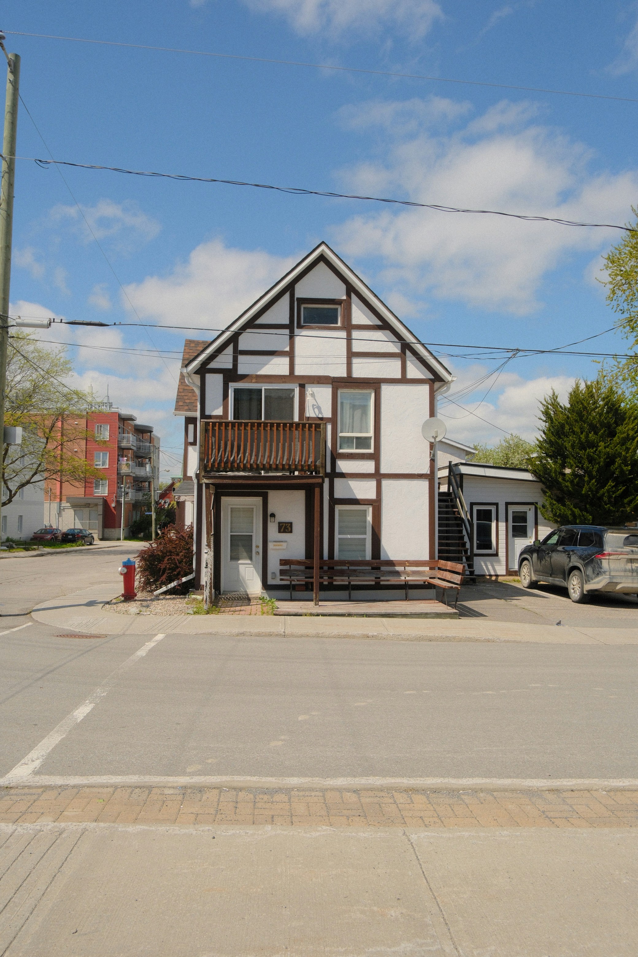 Two-Tone Tudor on a Quiet Street