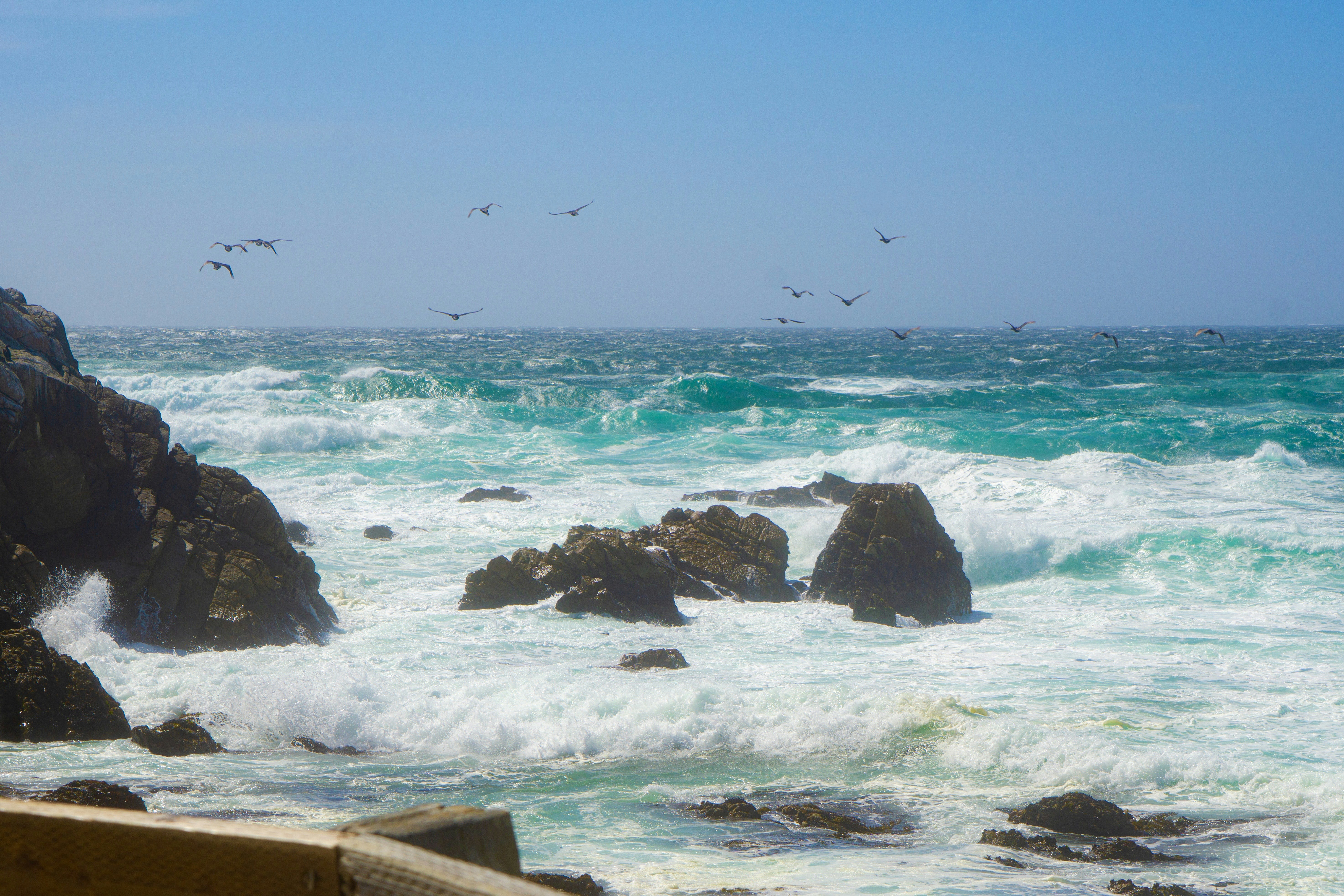 Seabreeze Over the Break: Rocks and Reef in Blue Front