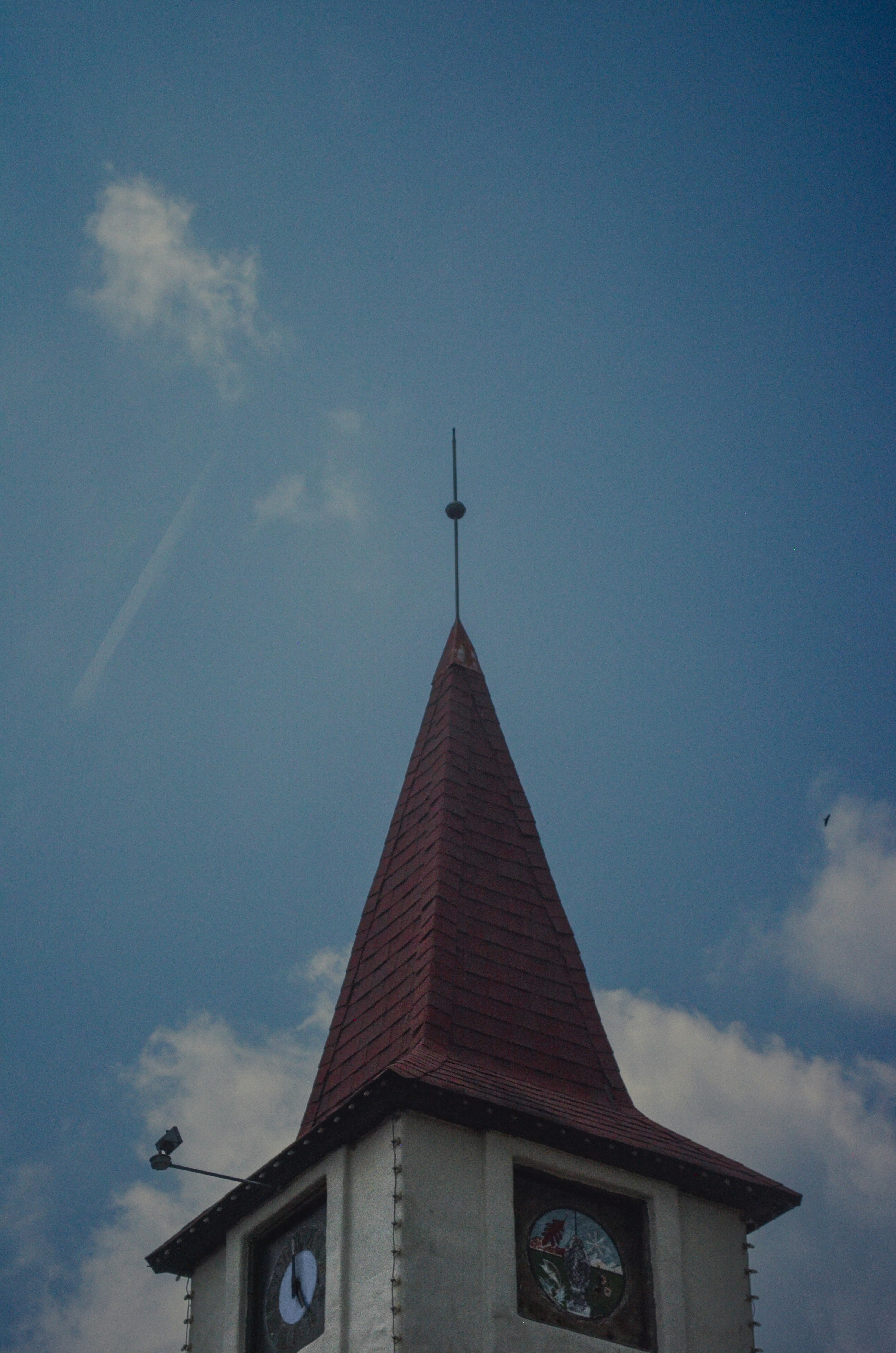 Spire Against the Sky: A Clocktower Reaches Toward Dawn