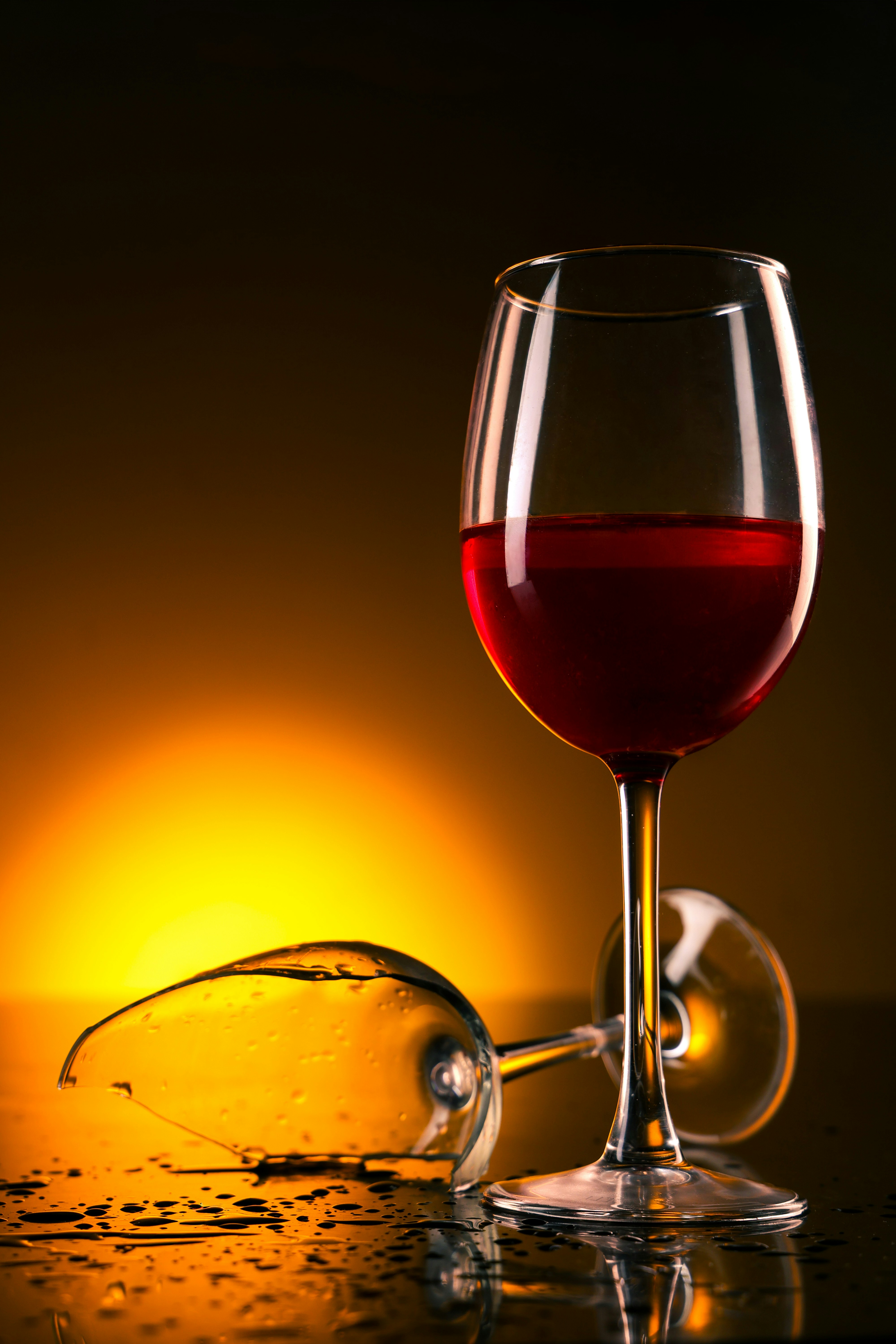 Crimson Glass in Warm Quiet