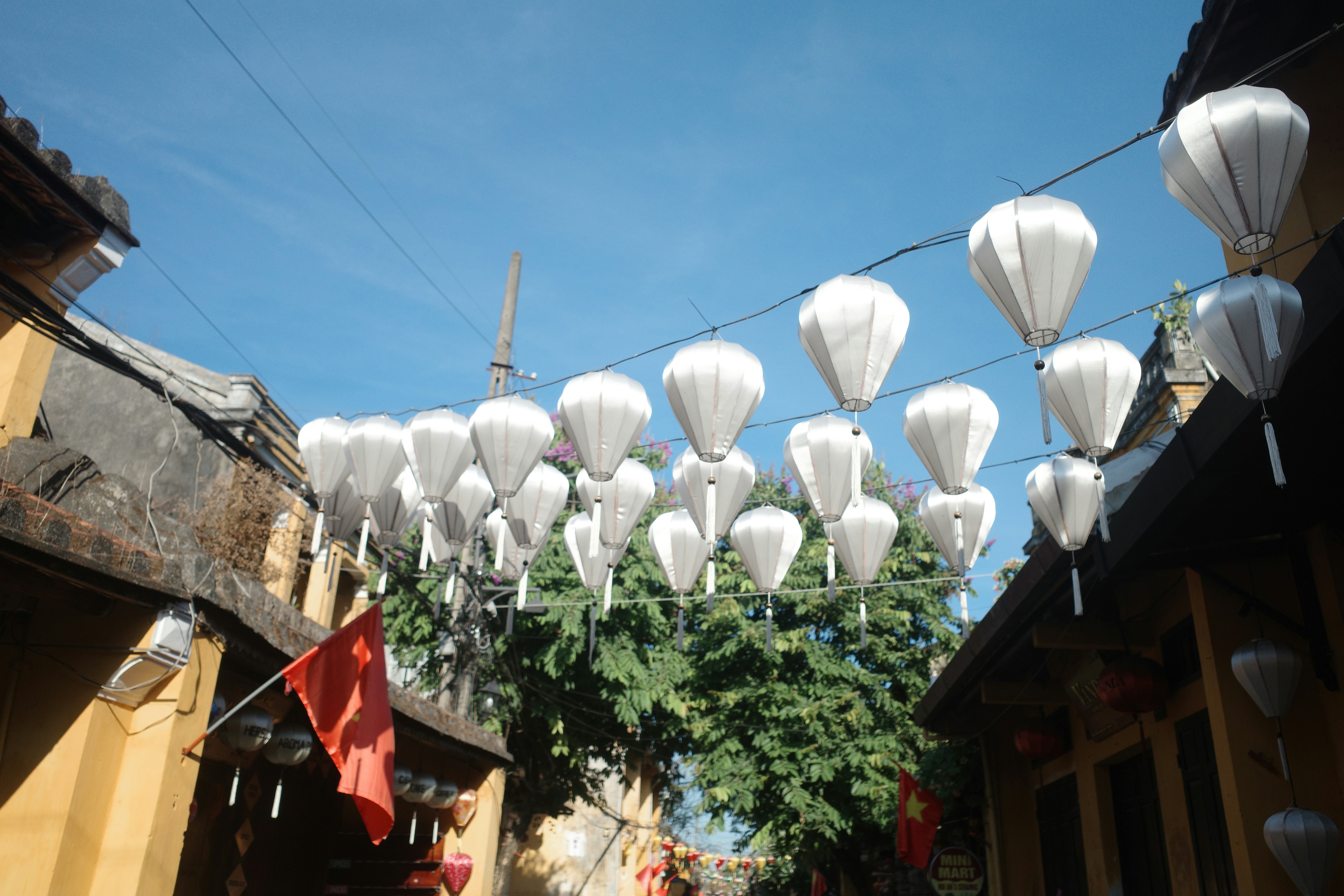 Lanterns Across a Narrow Street