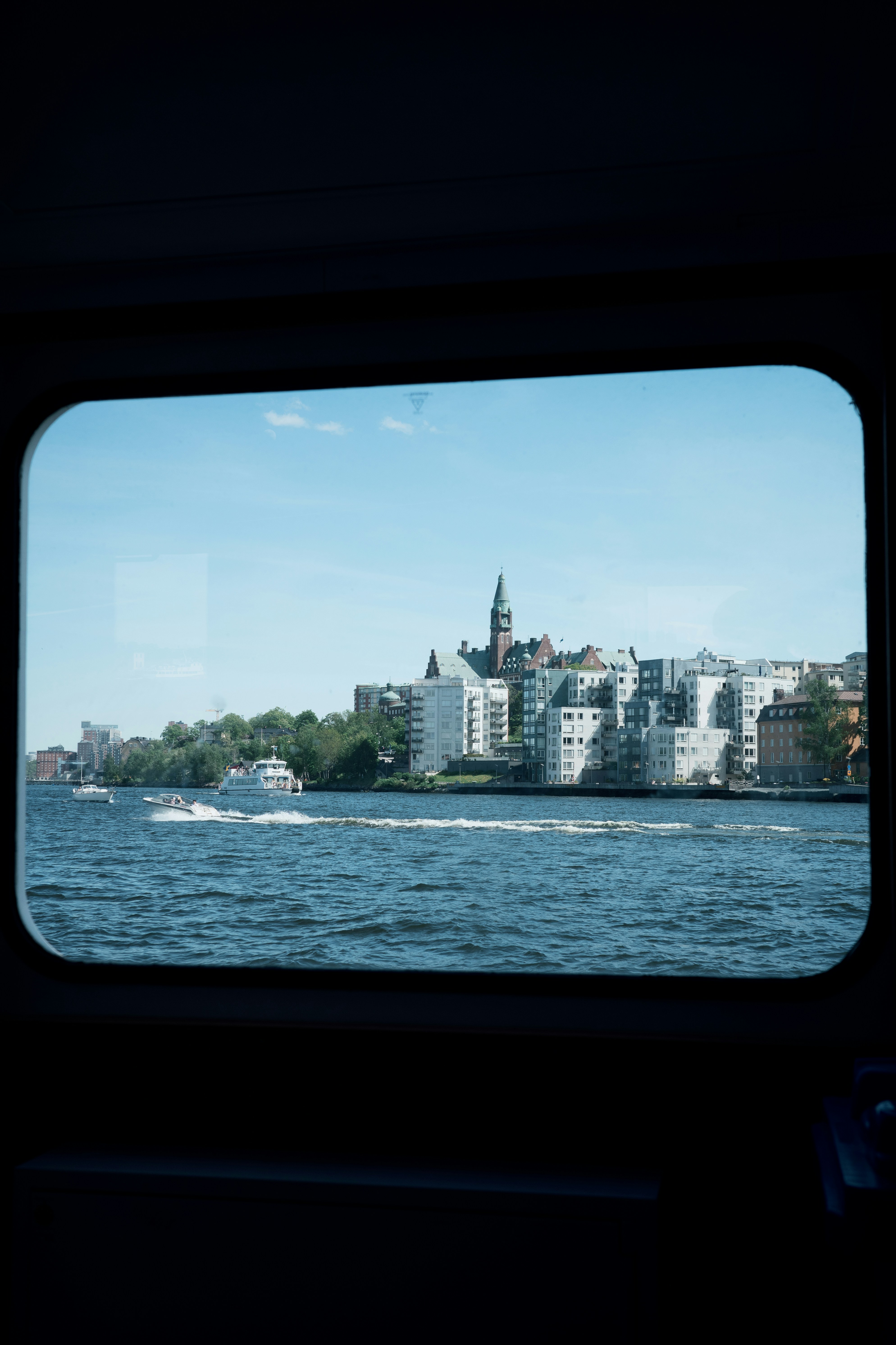 Harbor City Through the Window Frame