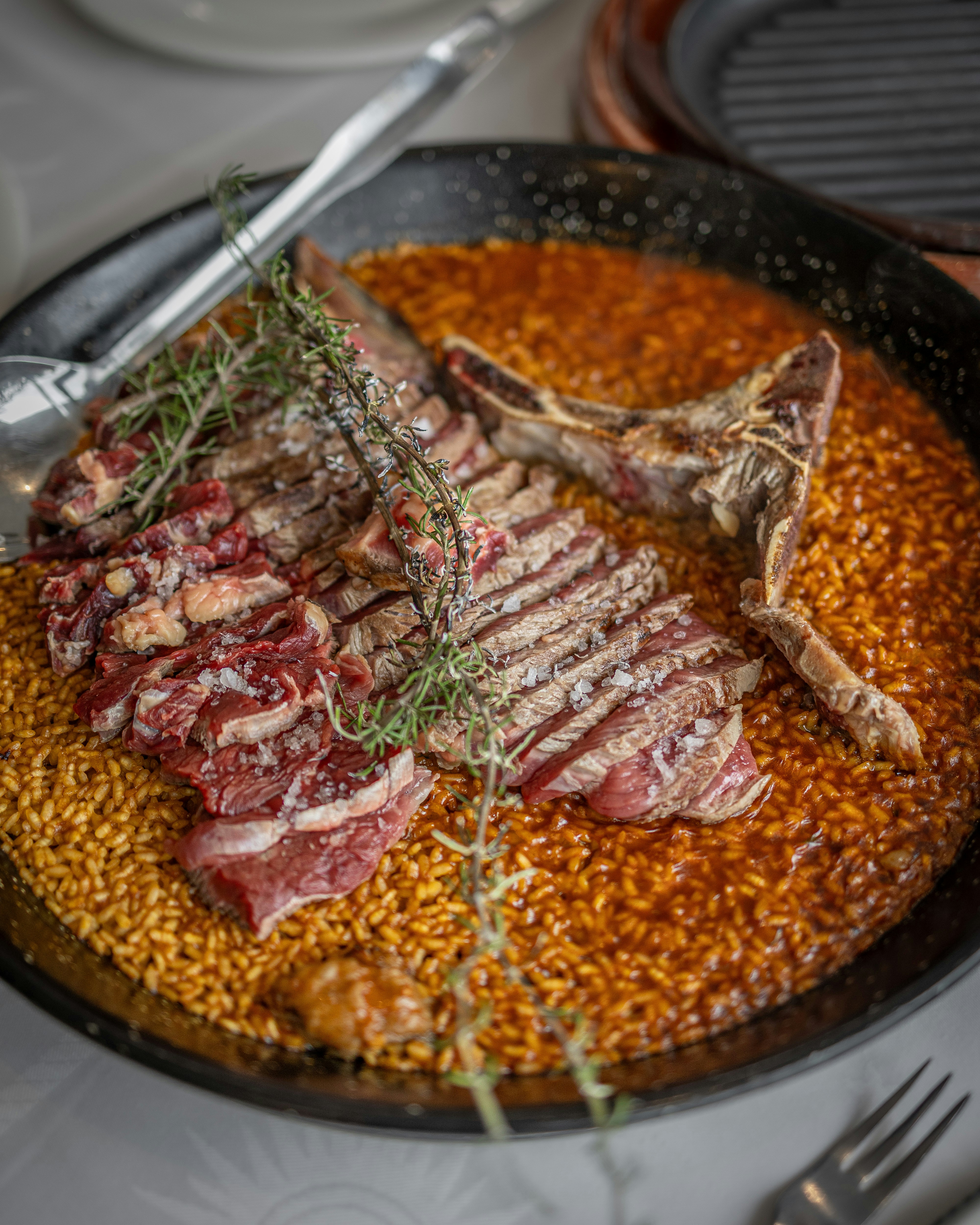 Fireside Prime: Thin-Sliced Roast in Spiced Rice Bloom