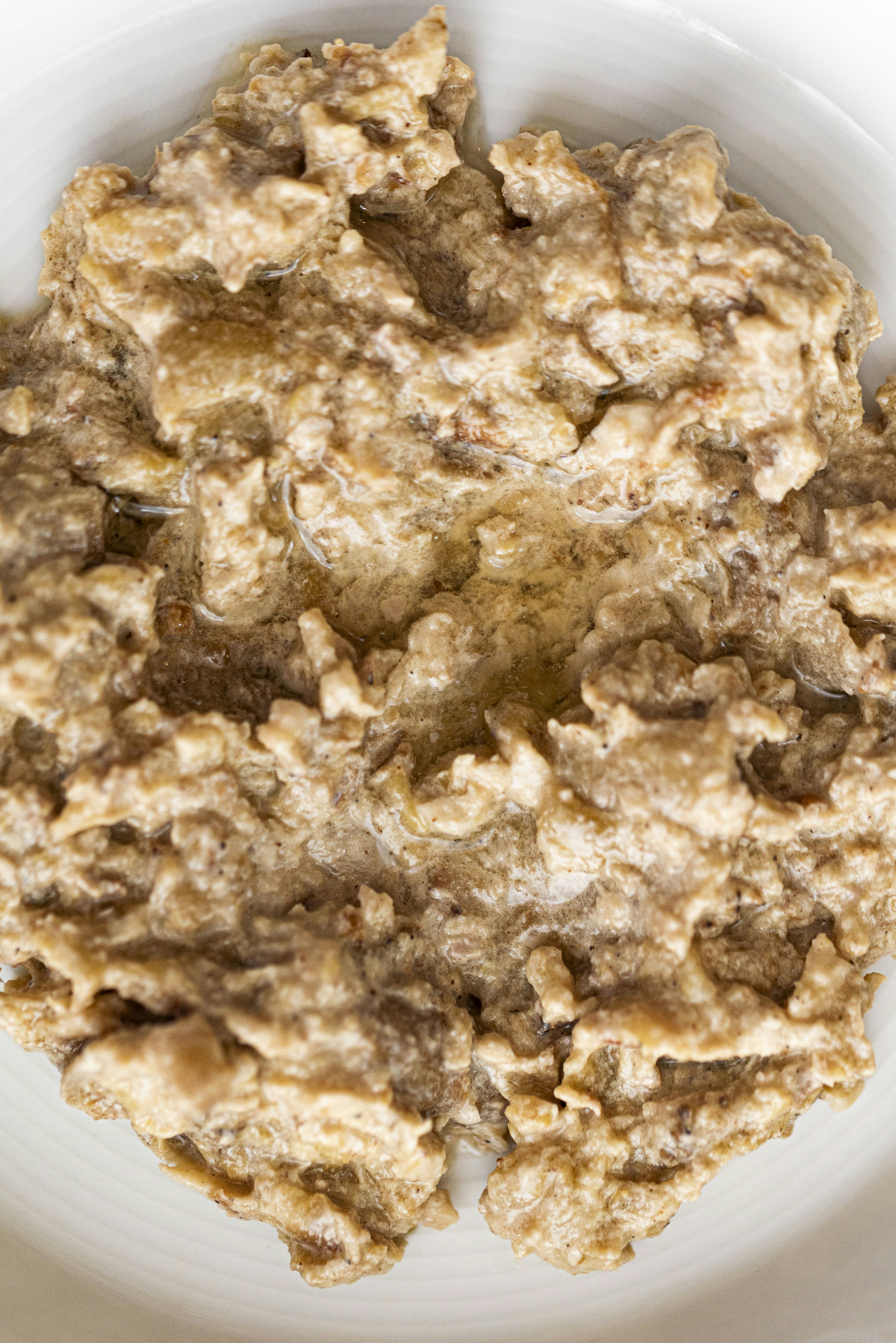 Golden Crumb Mosaic: A Close-Up of Rough, Toasted Bites