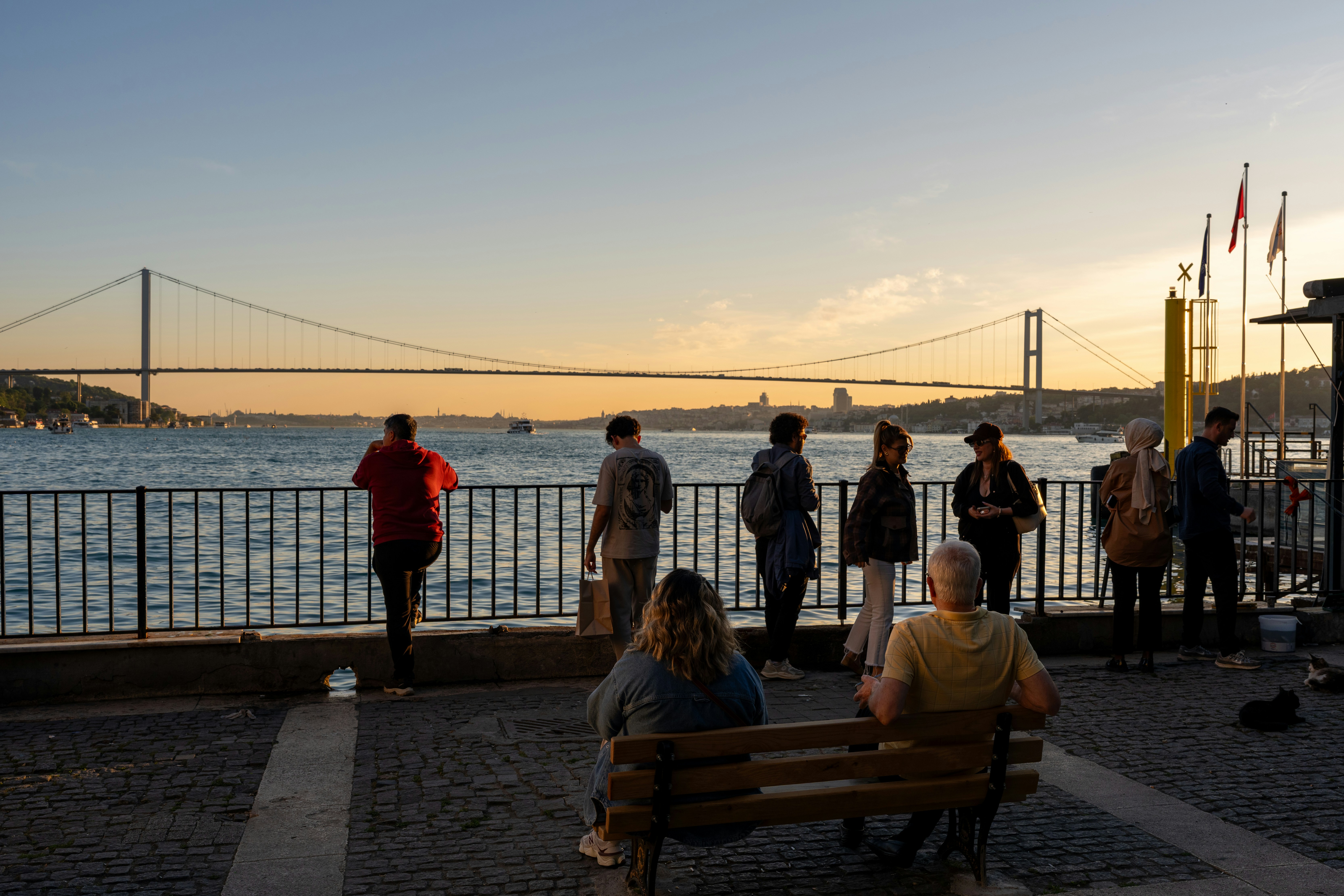 Sunset By the River: Gathered Voices at the Waterfront