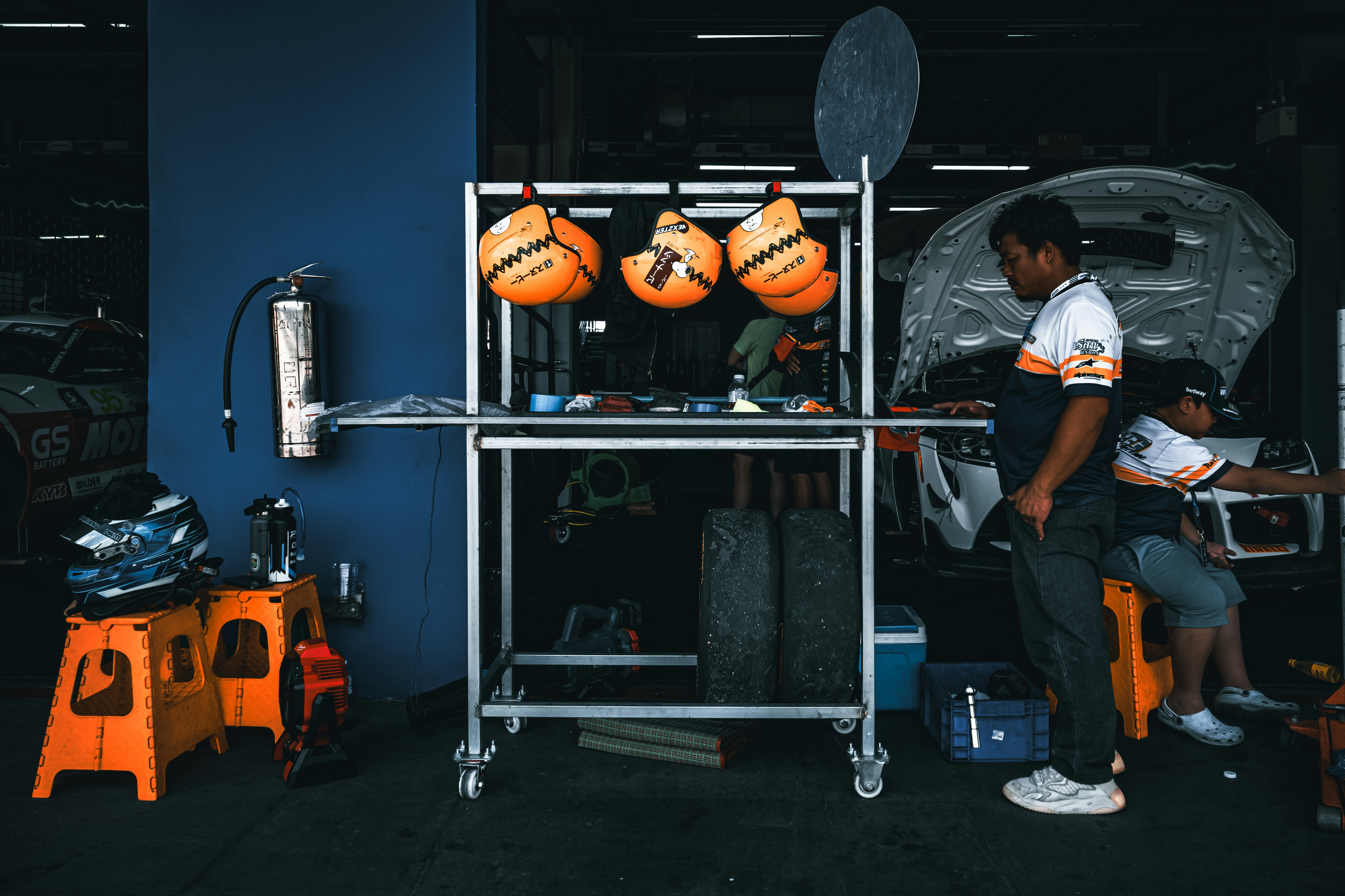 Garage Muse: Tools, Tires, and Teammates in a Working Bay