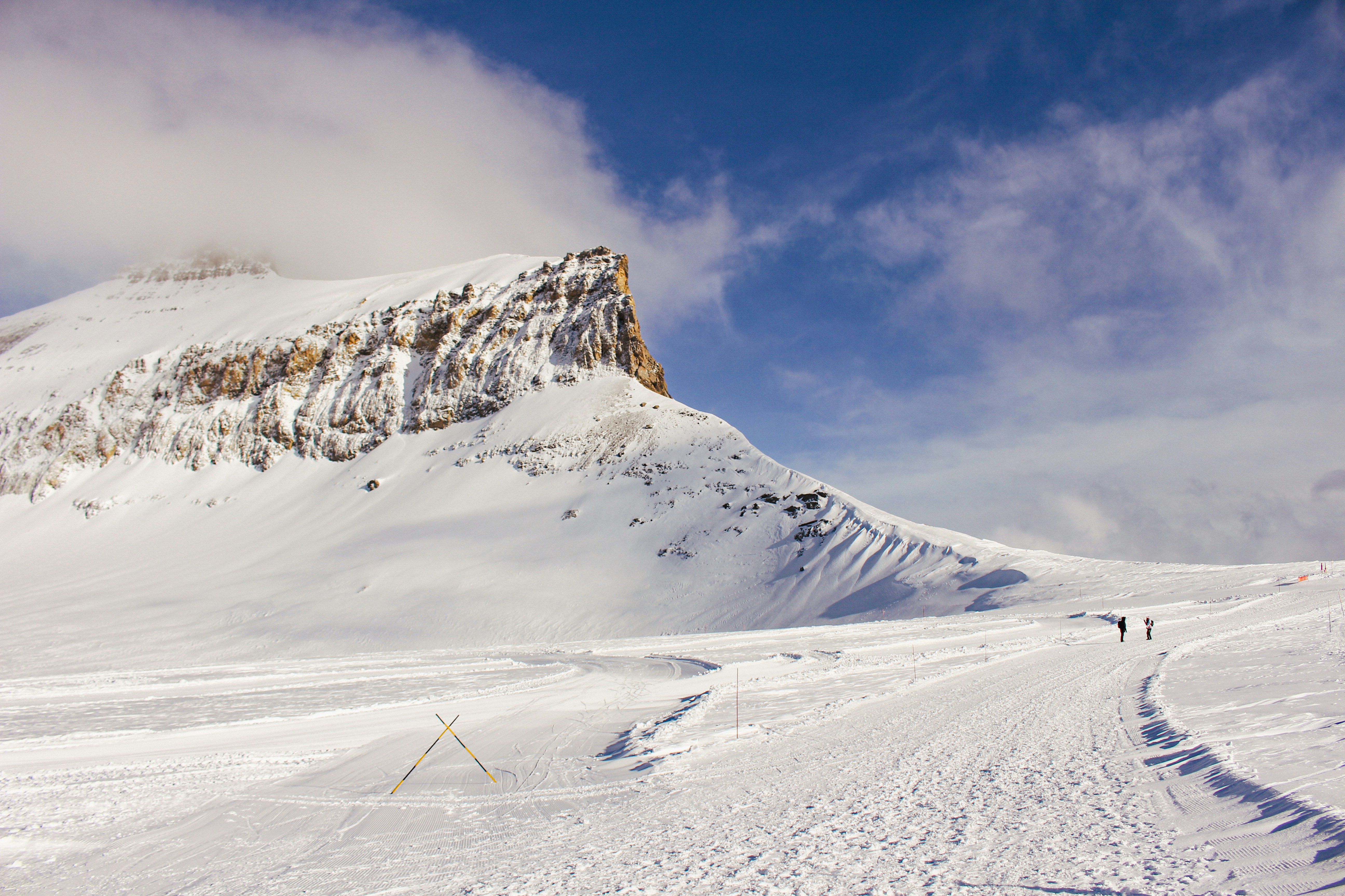 Snowbound Prominence: The Cliffs and Skies