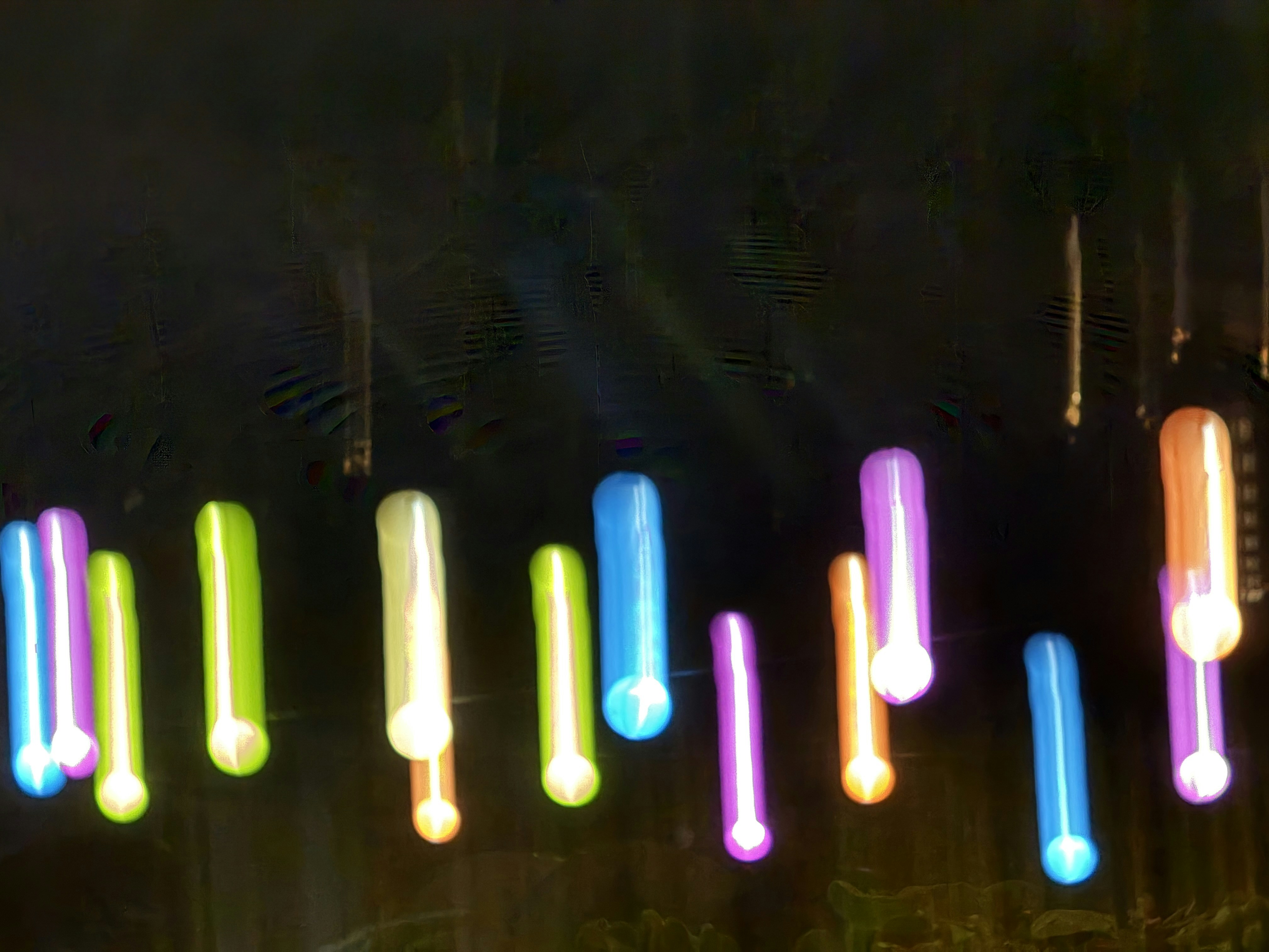 Neon Stems: A Night of Floating Colors