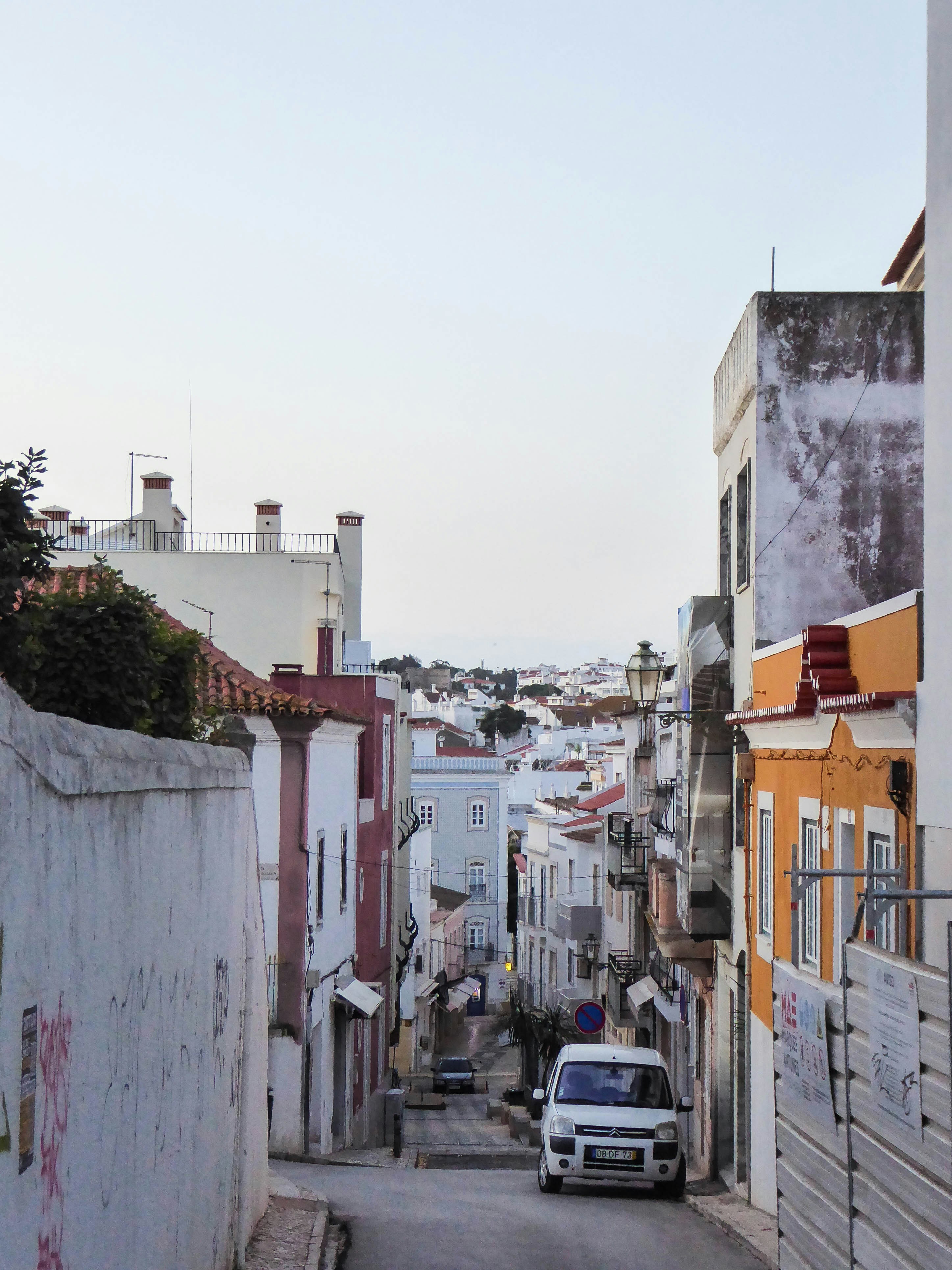 Sunlit Alley Descending Toward the Hidden Horizon