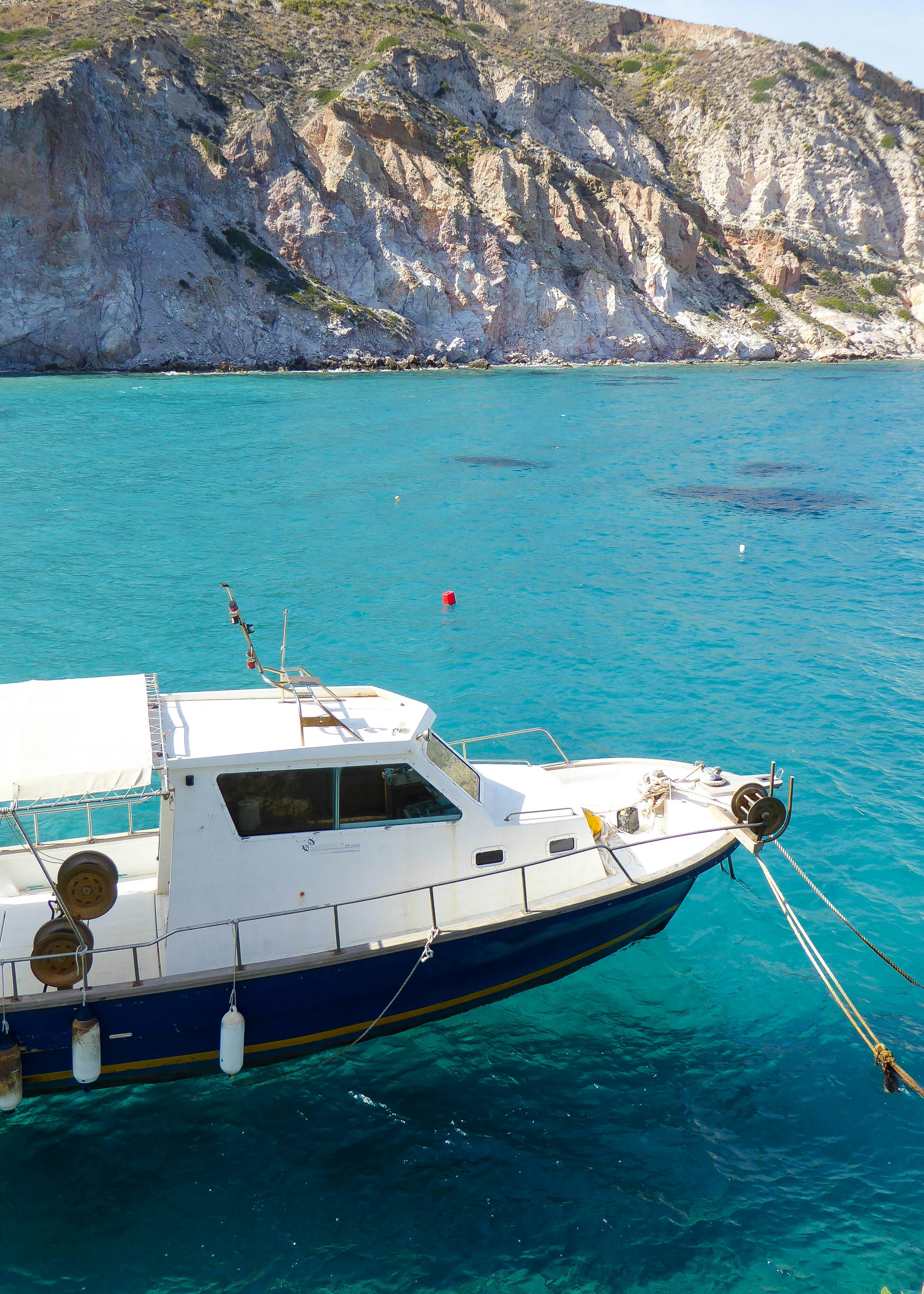 Azure Vessel at the Edge of Cliffside Clarity