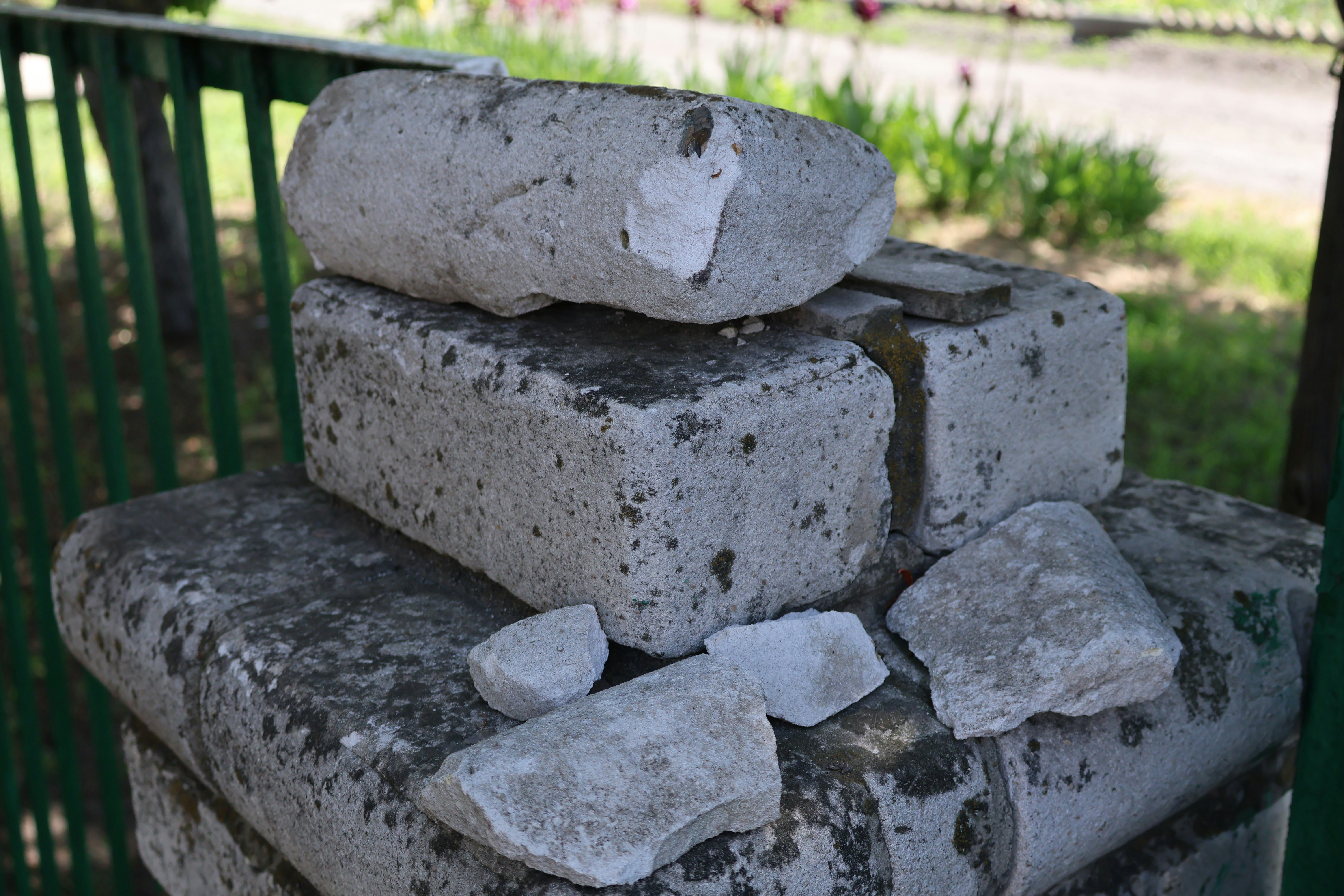 Weathered Cement Stack: A Quiet Tale of Construction Fragments