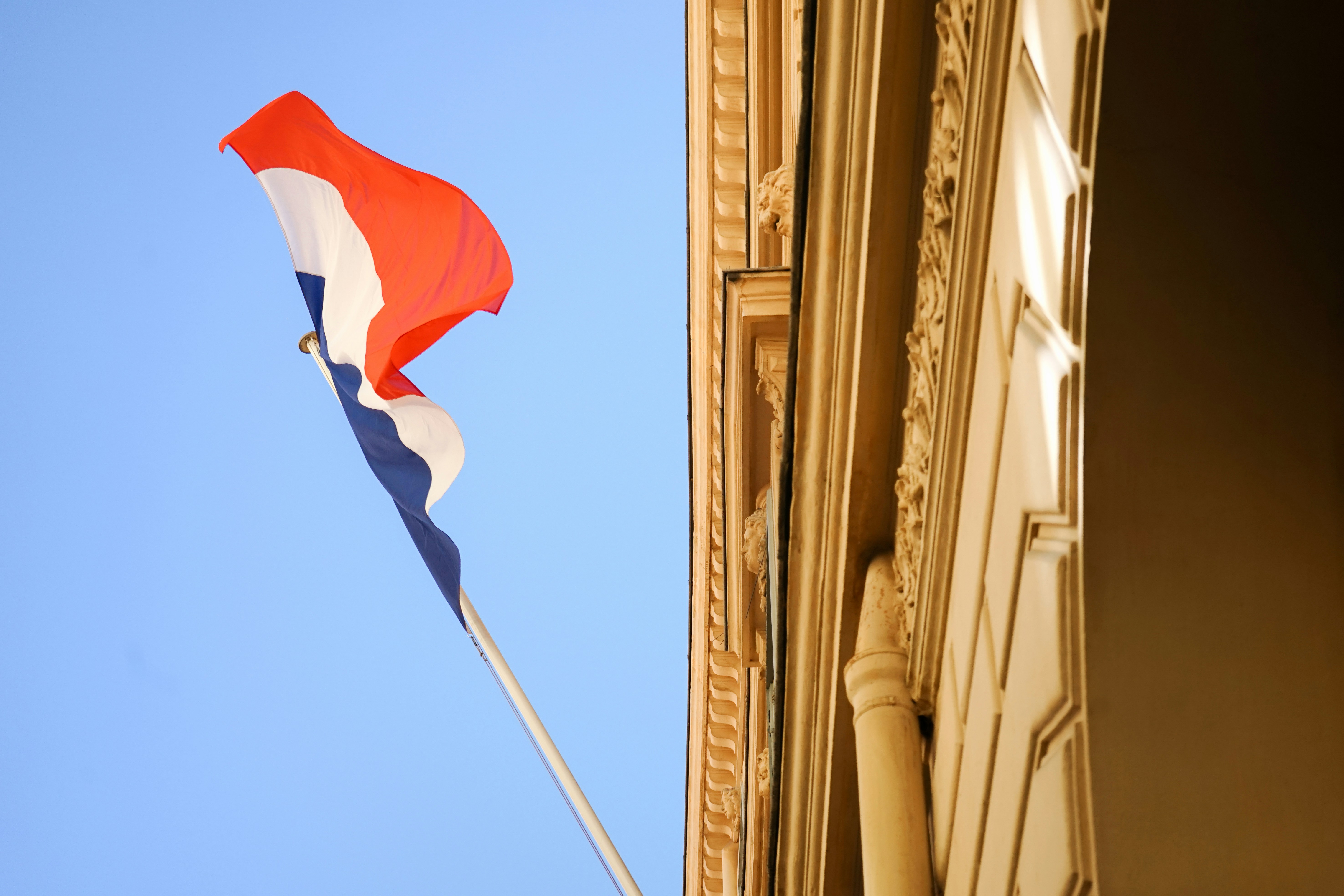 Flag in Flight by Classical Facade