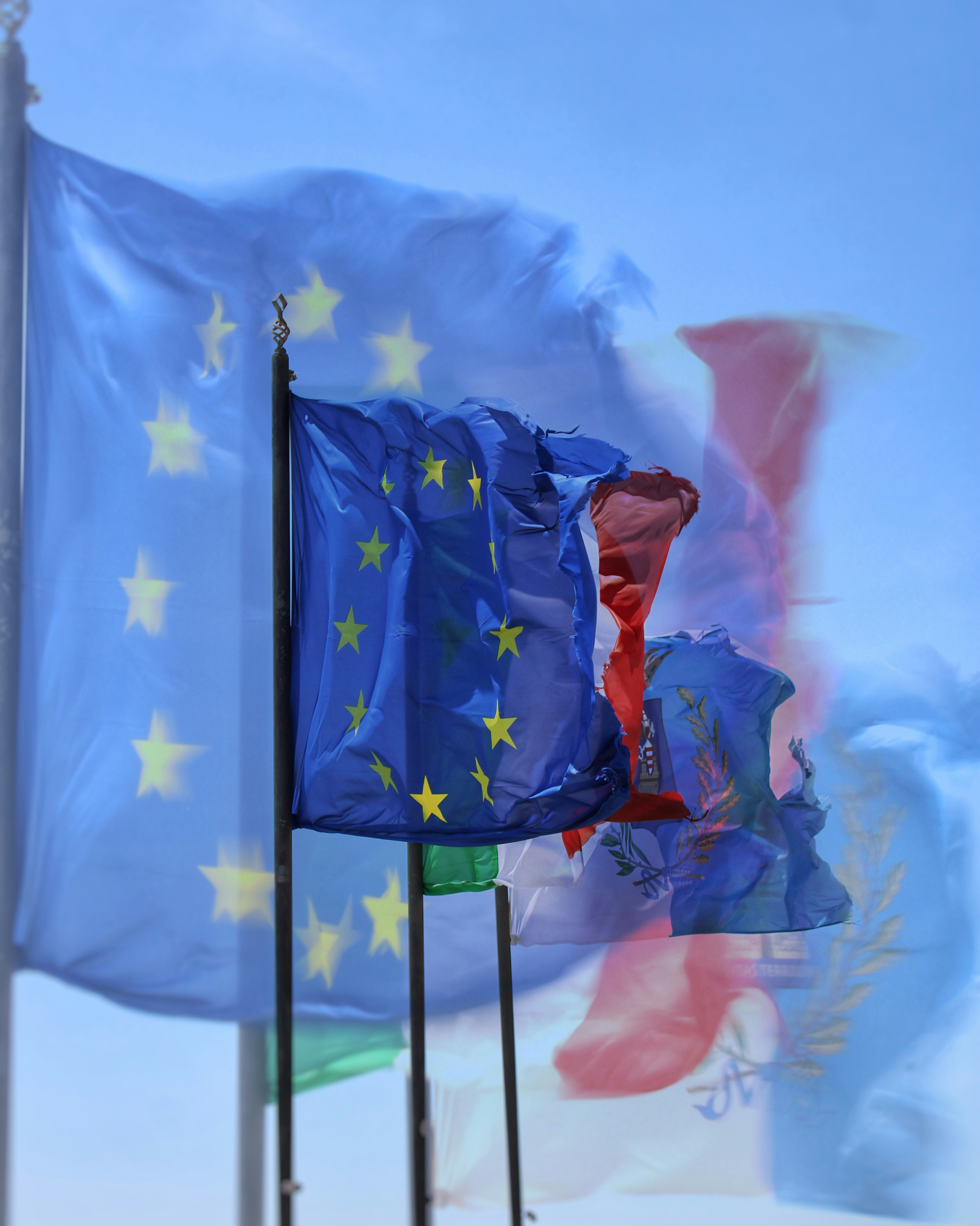Flags in the Breeze: A Corridor of EU and National Emblems