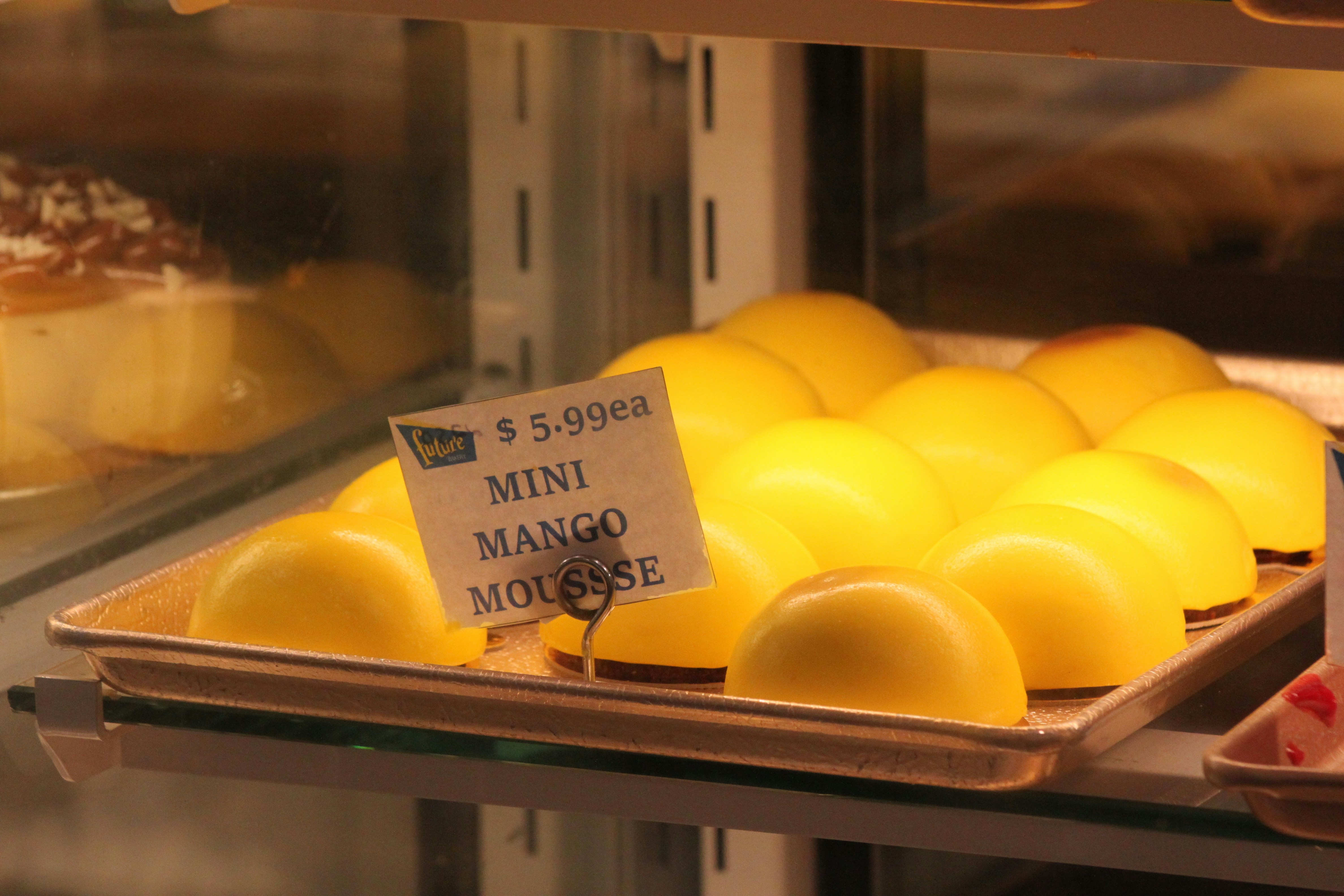 Golden Mango Mousse on Display