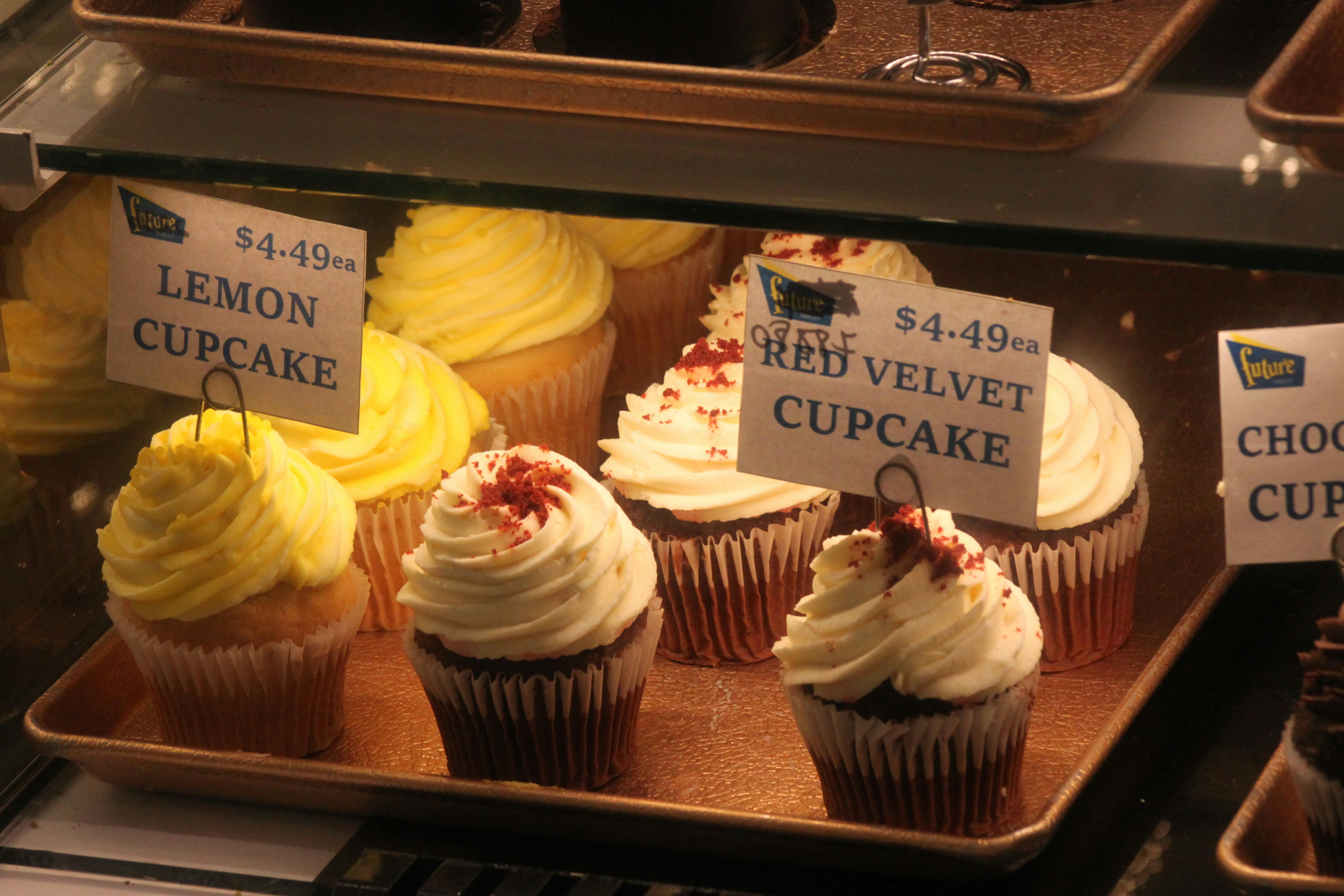 Cupcake Silhouette under Warm Display Light