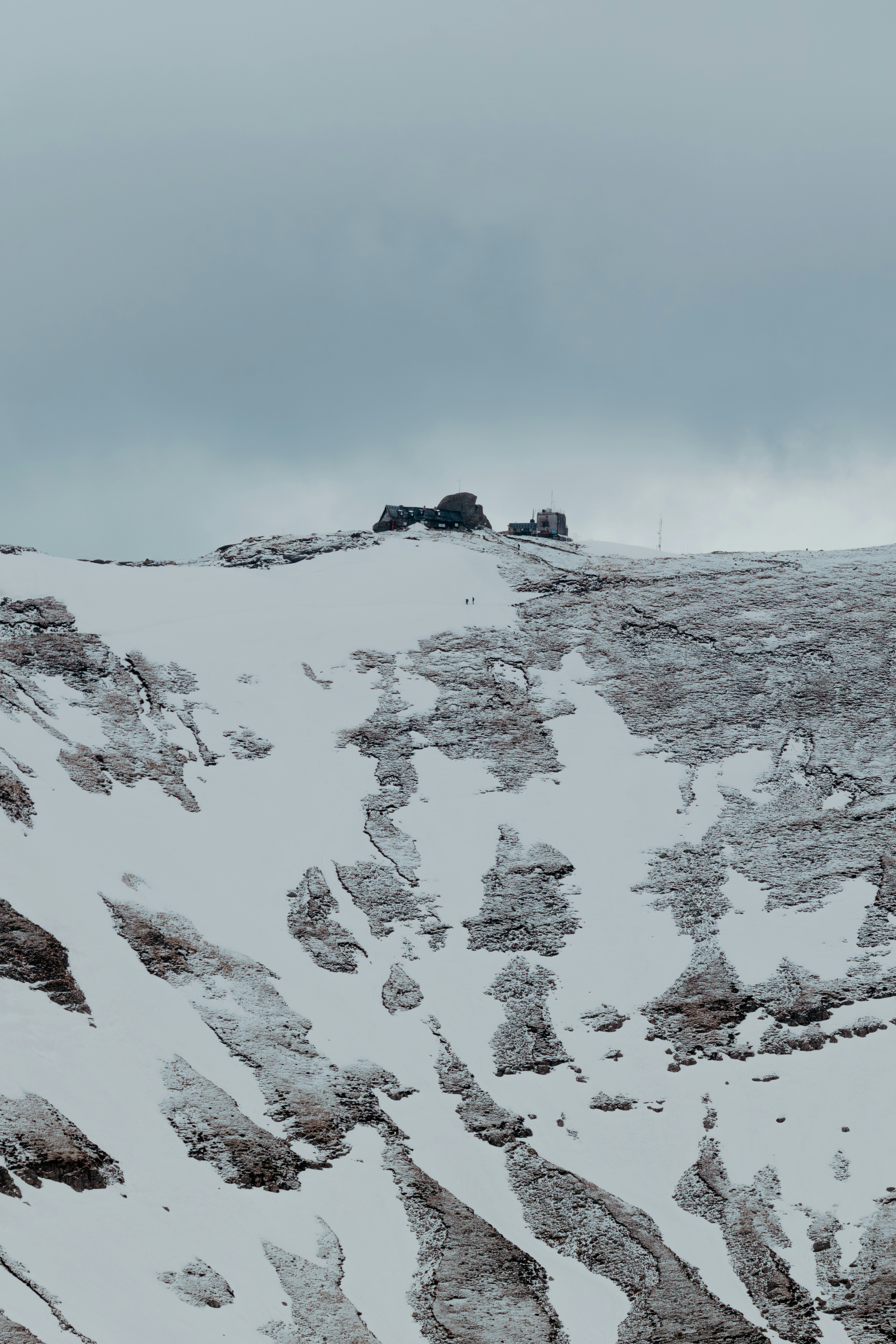 Snowbound Outpost at the Edge of Stormy Silence