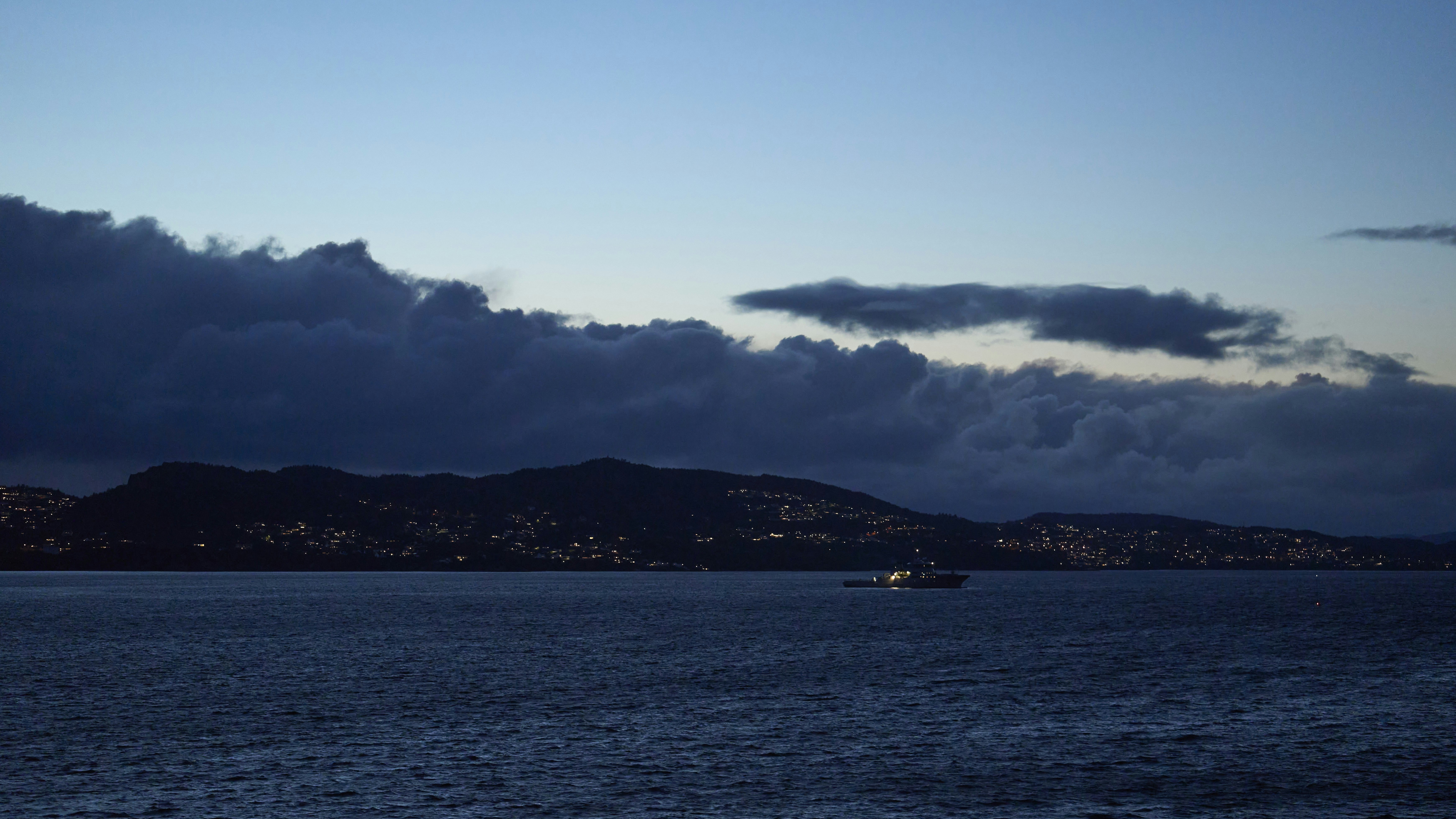 Dusk Over a Calm Coastal Horizon