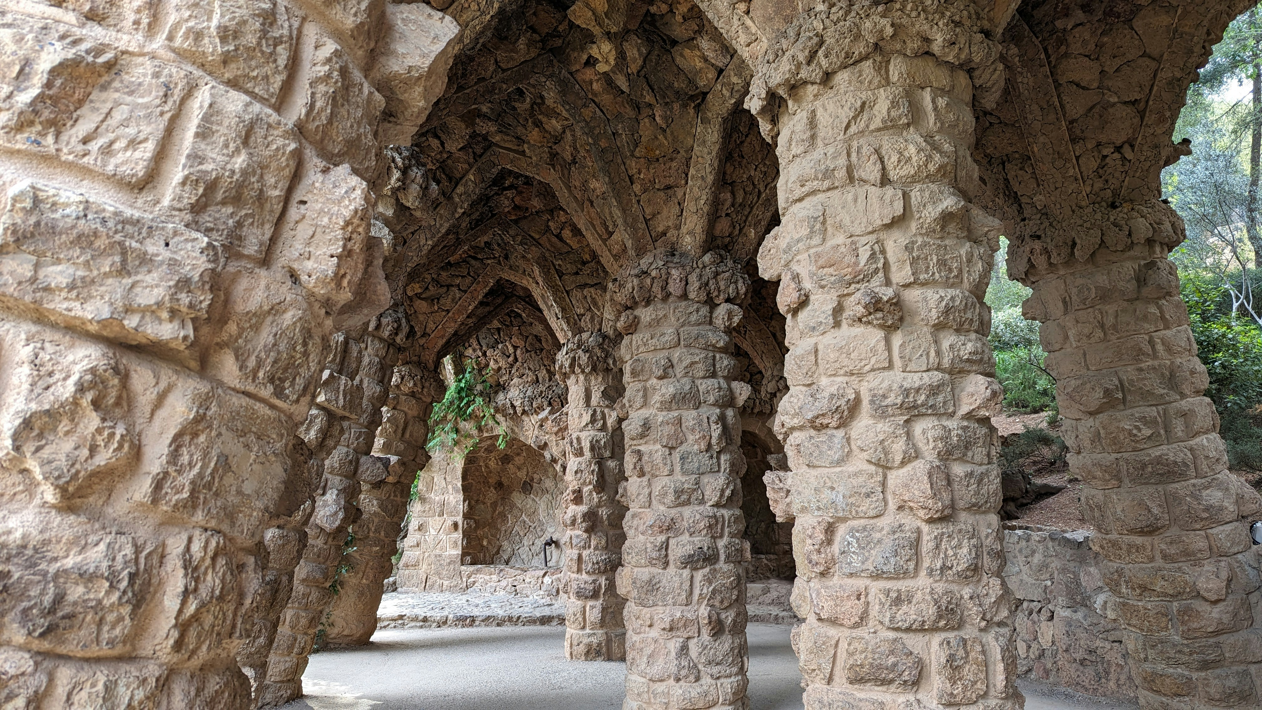 Stone Arch Corridor: Repetition of Ancient Columns