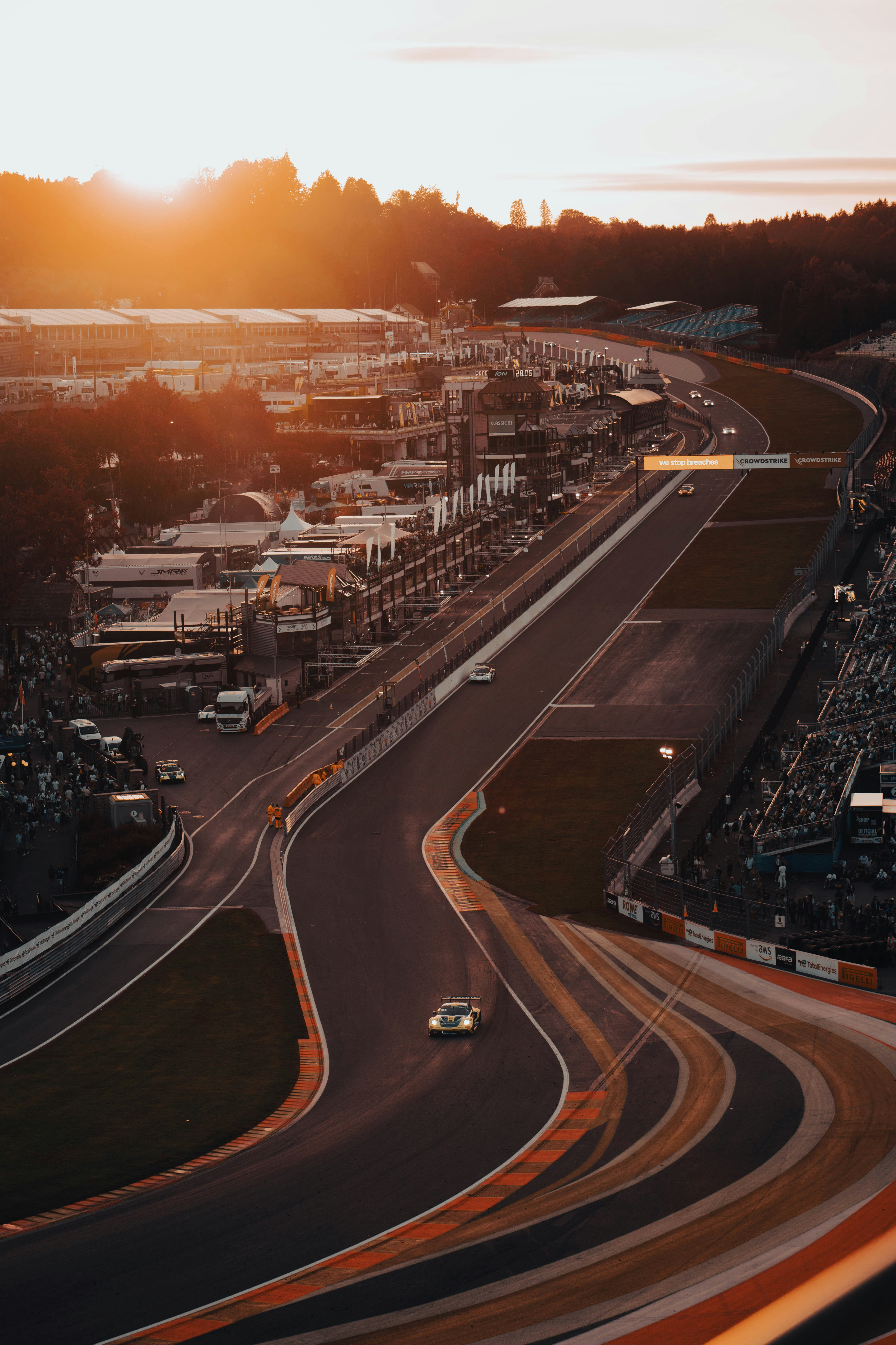 Sunset Over the Circuit: A Prolonged Bend of Speed
