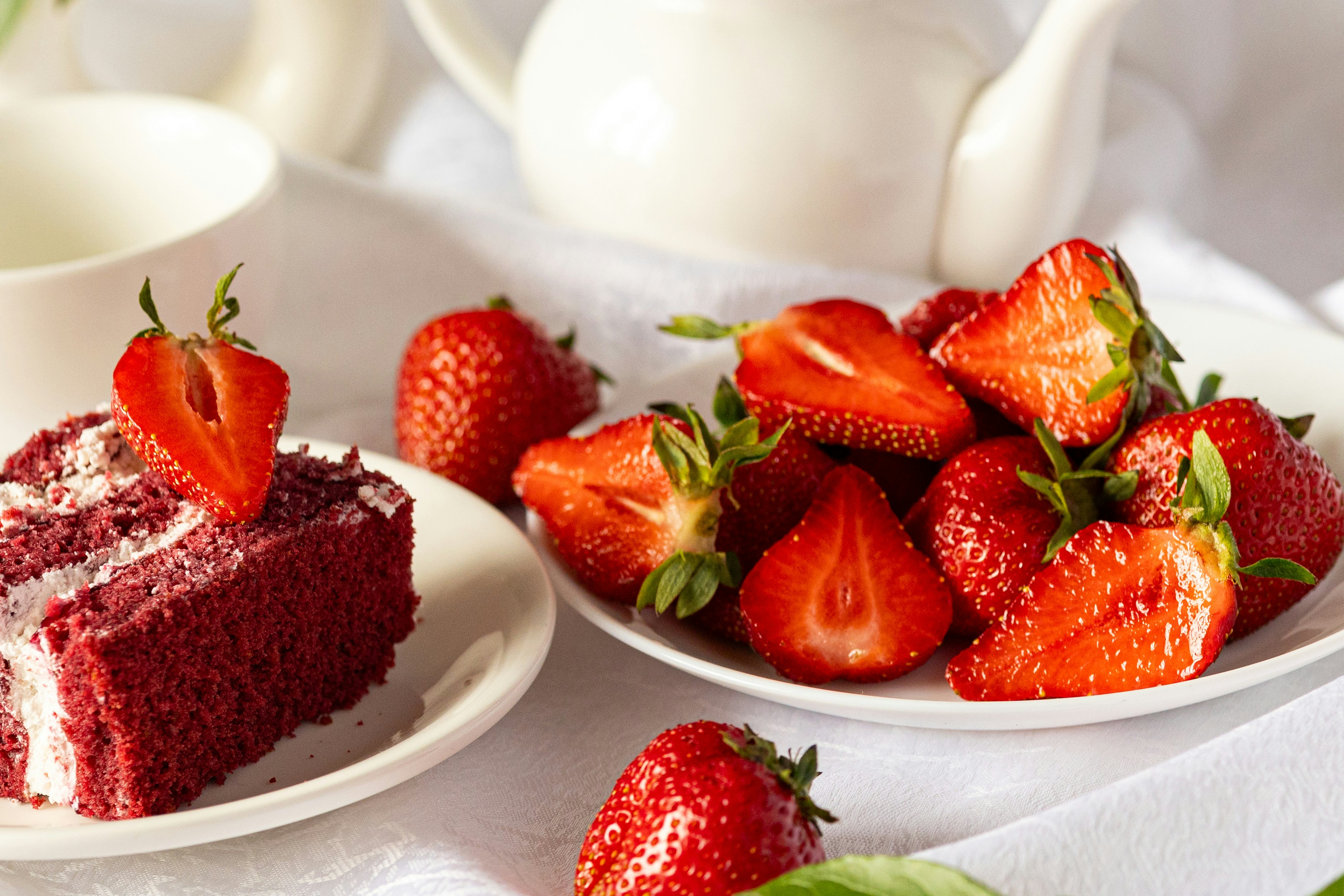 Strawberry Serenade: A Slice of Red Velvet Calm