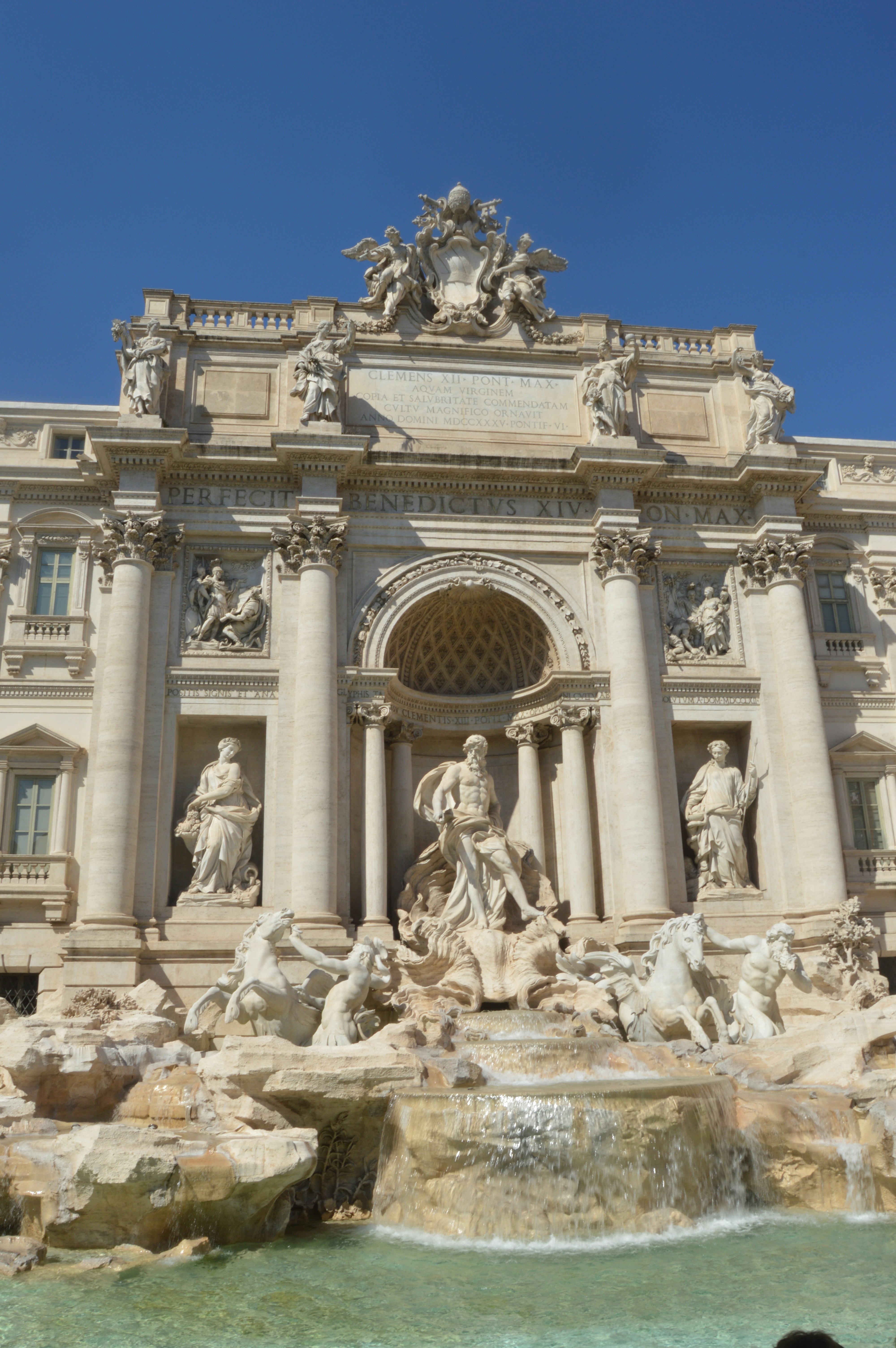 Trevi's Grand Confluence: Sculpted Force and Fountain of Light
