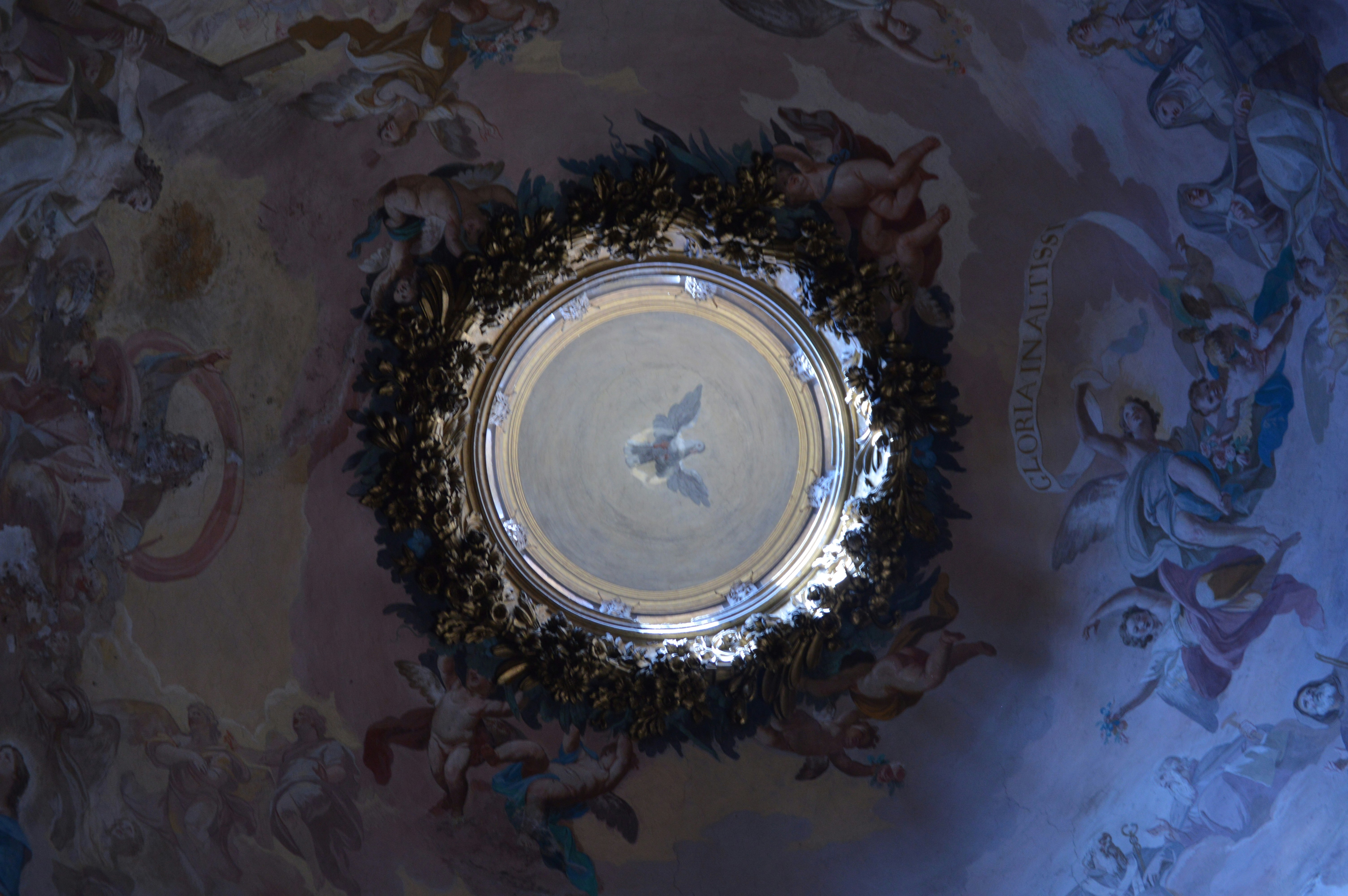Circular Skyward: A Stained Ceiling's Eye View