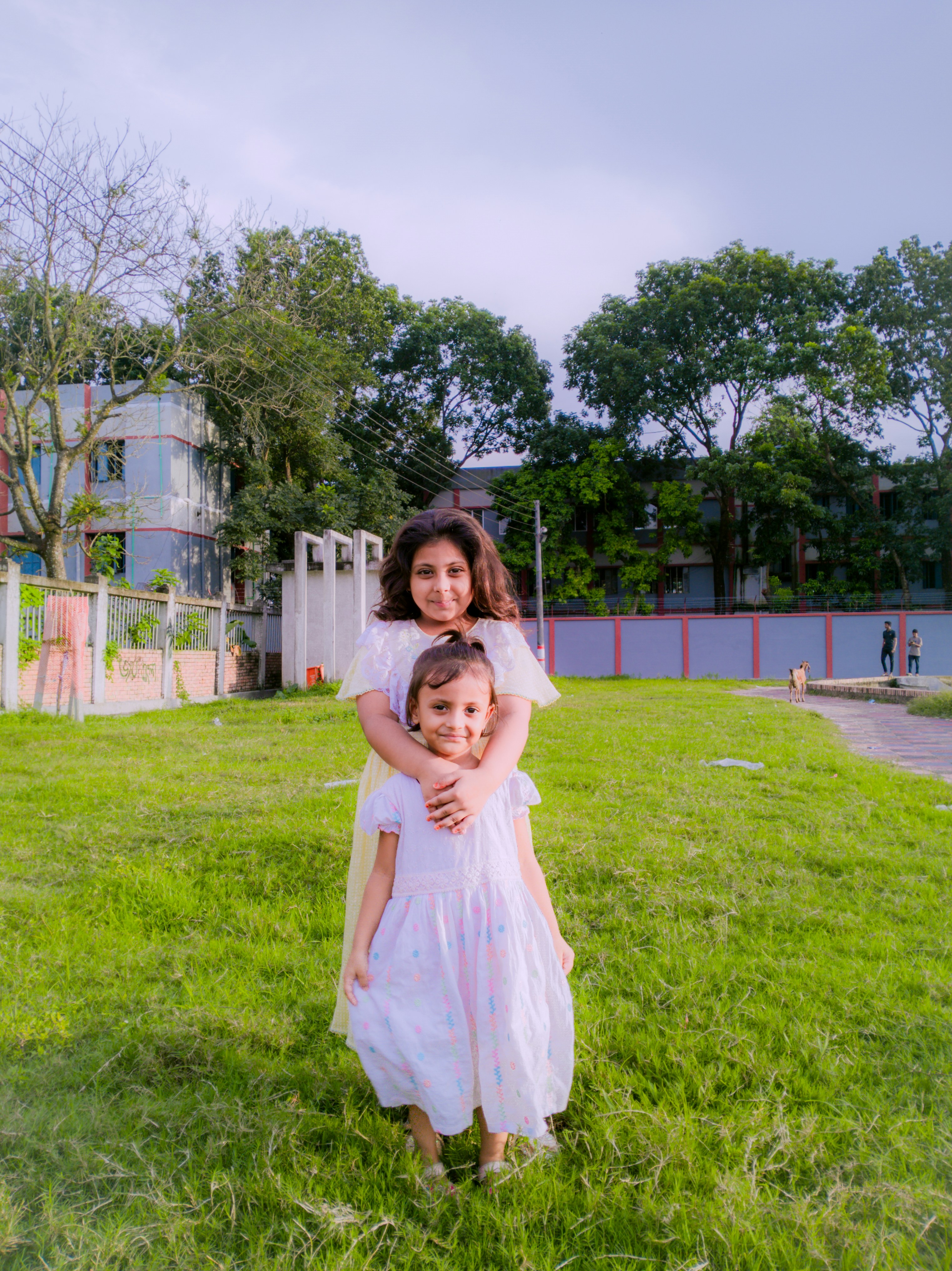 Two Sisters in a Sunlit Field