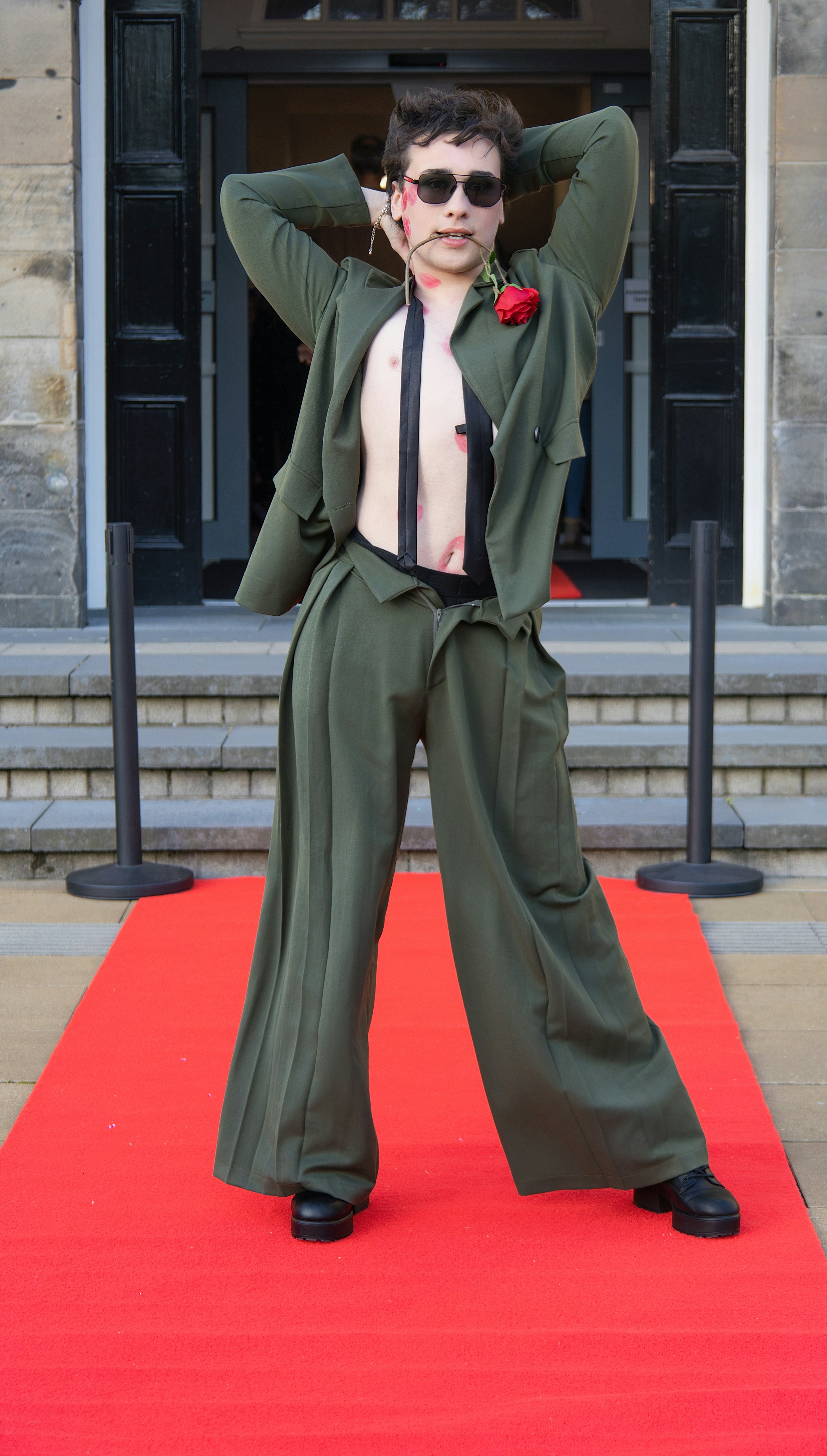Bold Persona on a Red Carpet: A Daring Fashion Moment