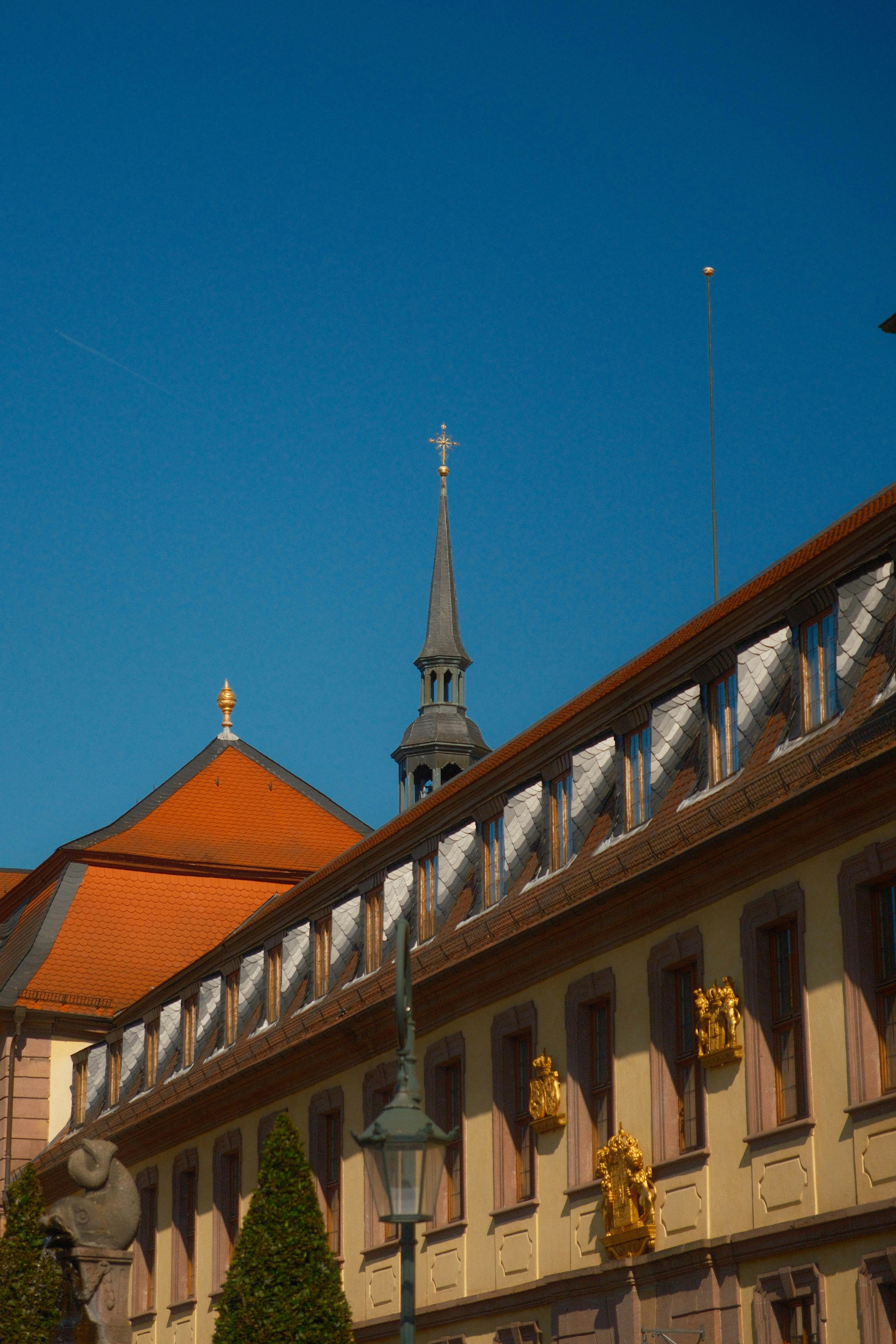 Renaissance Rooflines and Steeple silhouettes against a crisp Bavarian sky