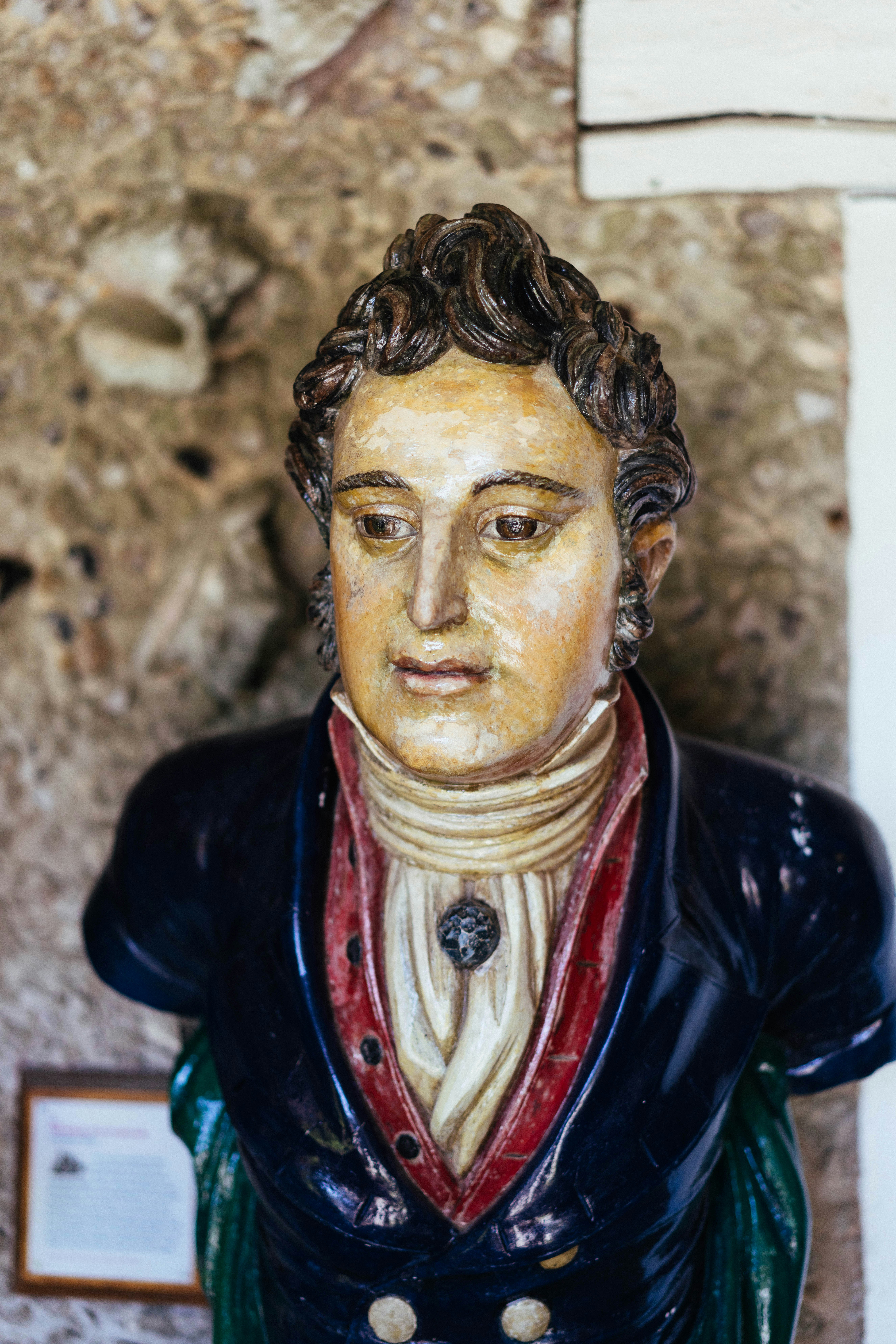 Stoic Portrait in a Weathered Niche