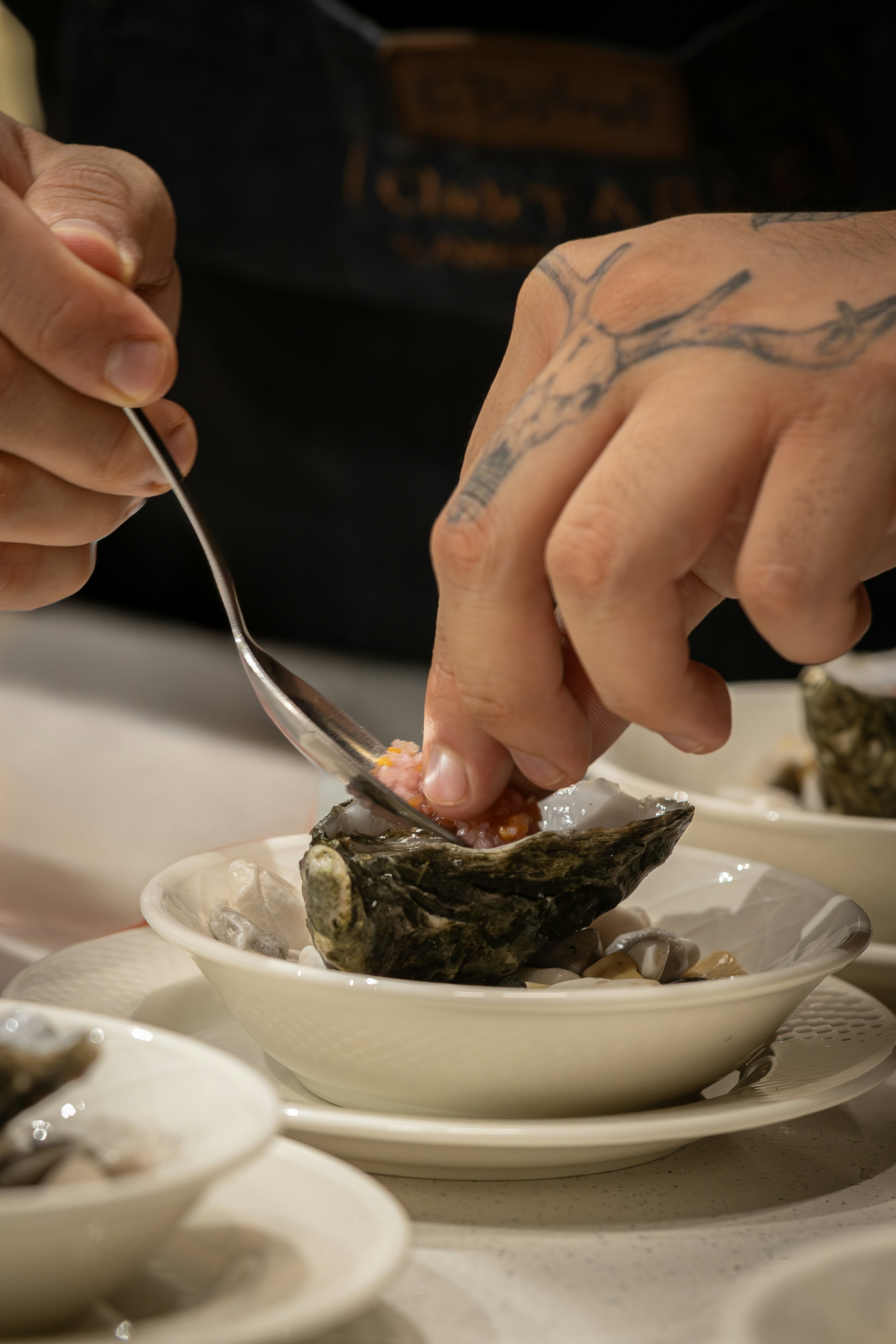 Hands at the Table: Crafting a Bite by Oyster and Spoon