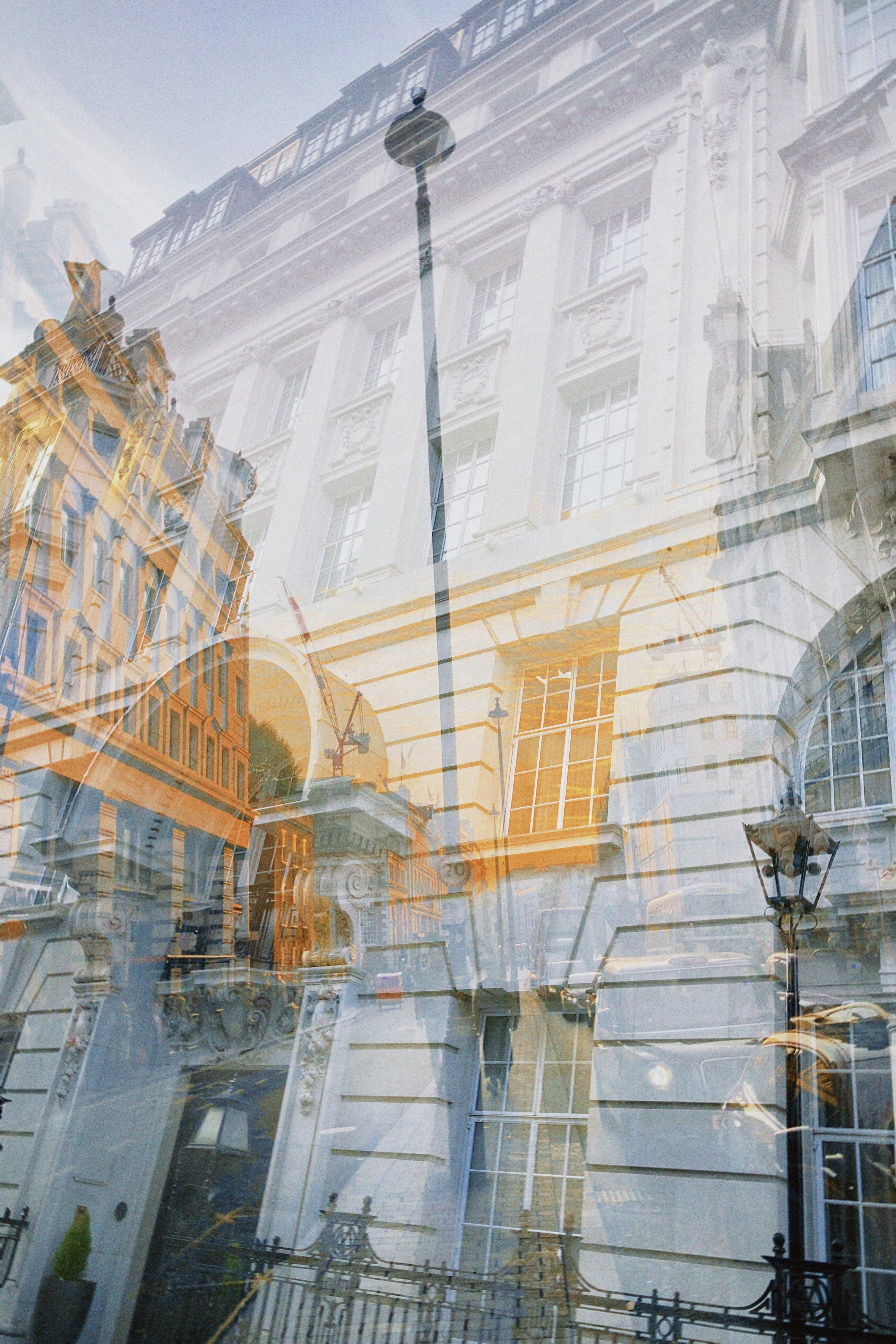 Layered City Singularity: A Double-Exposure Urban Portrait