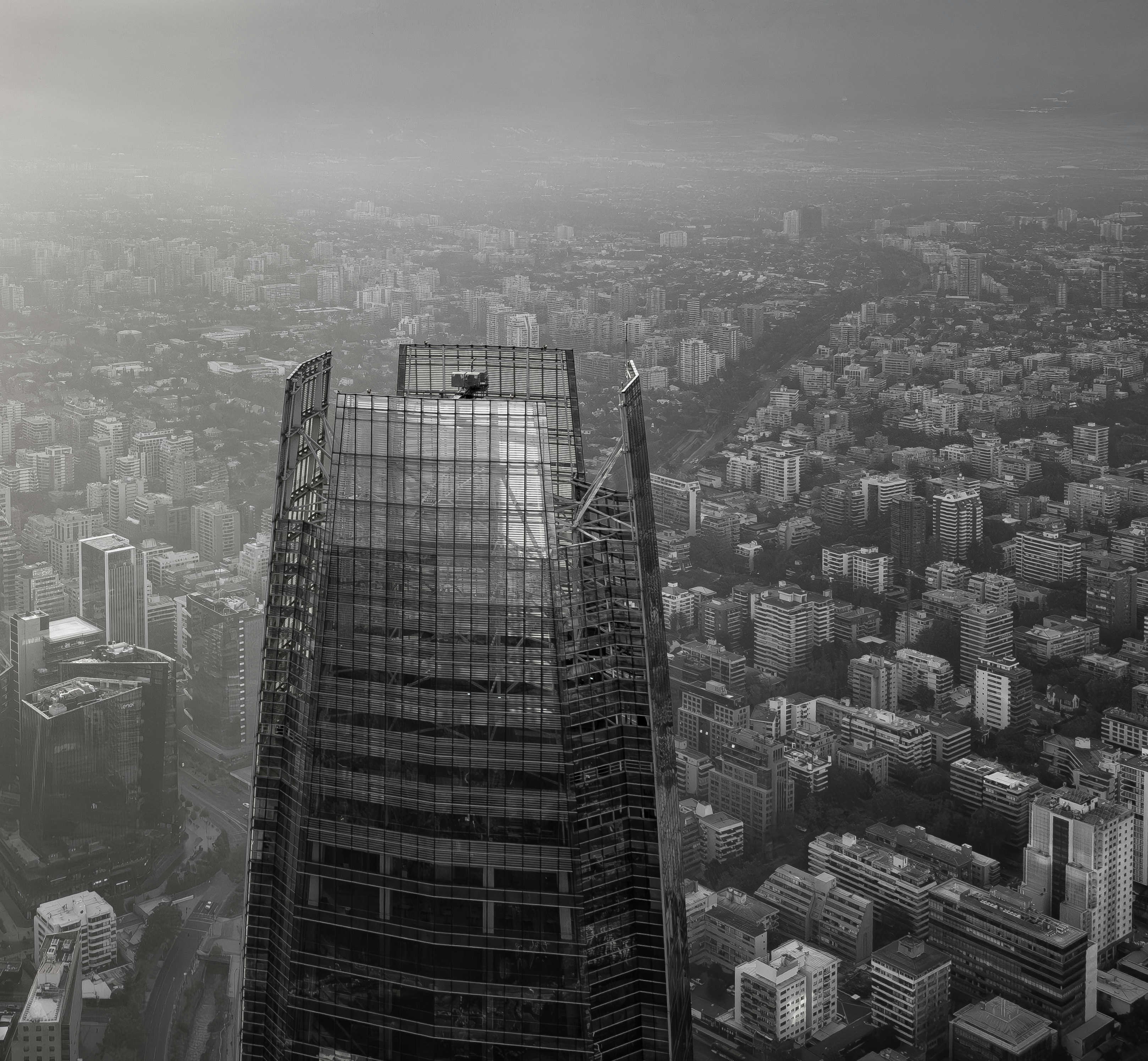 Skyward Convergence: A Tower Reaches Toward the City