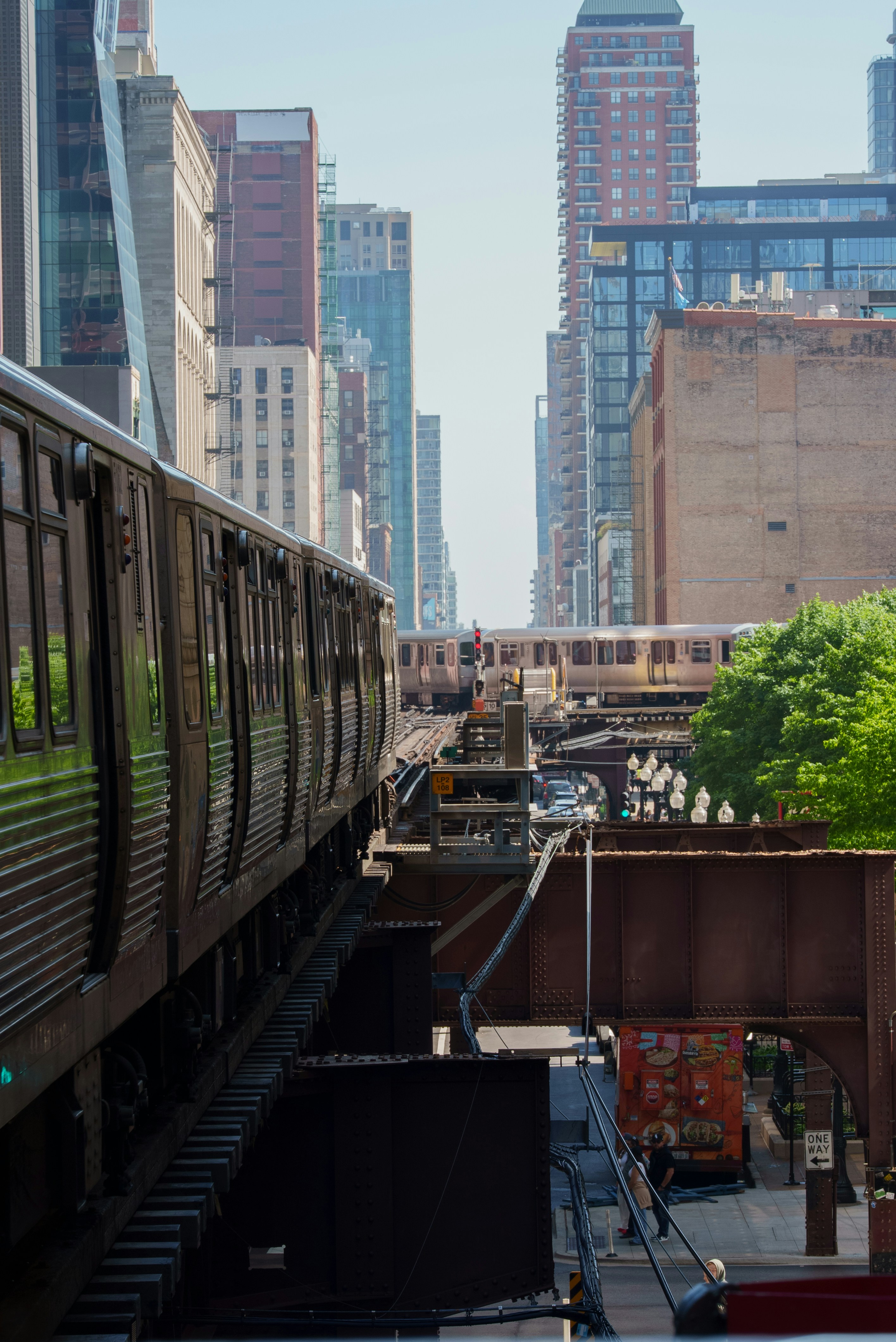 Rails and Skyline: A Noon Train Dash Through the City