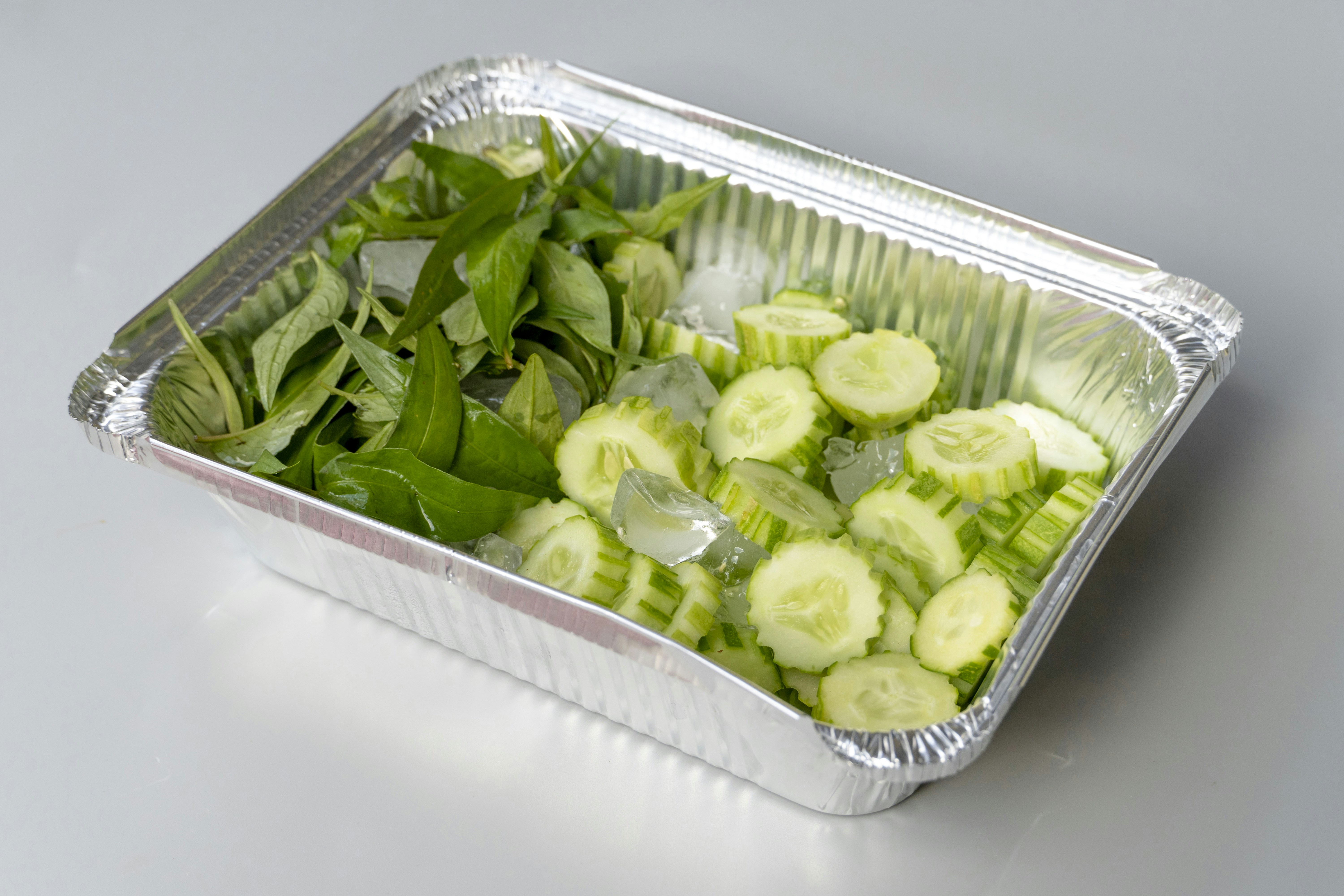 Herbed Lime Slices in a Takeout Tray
