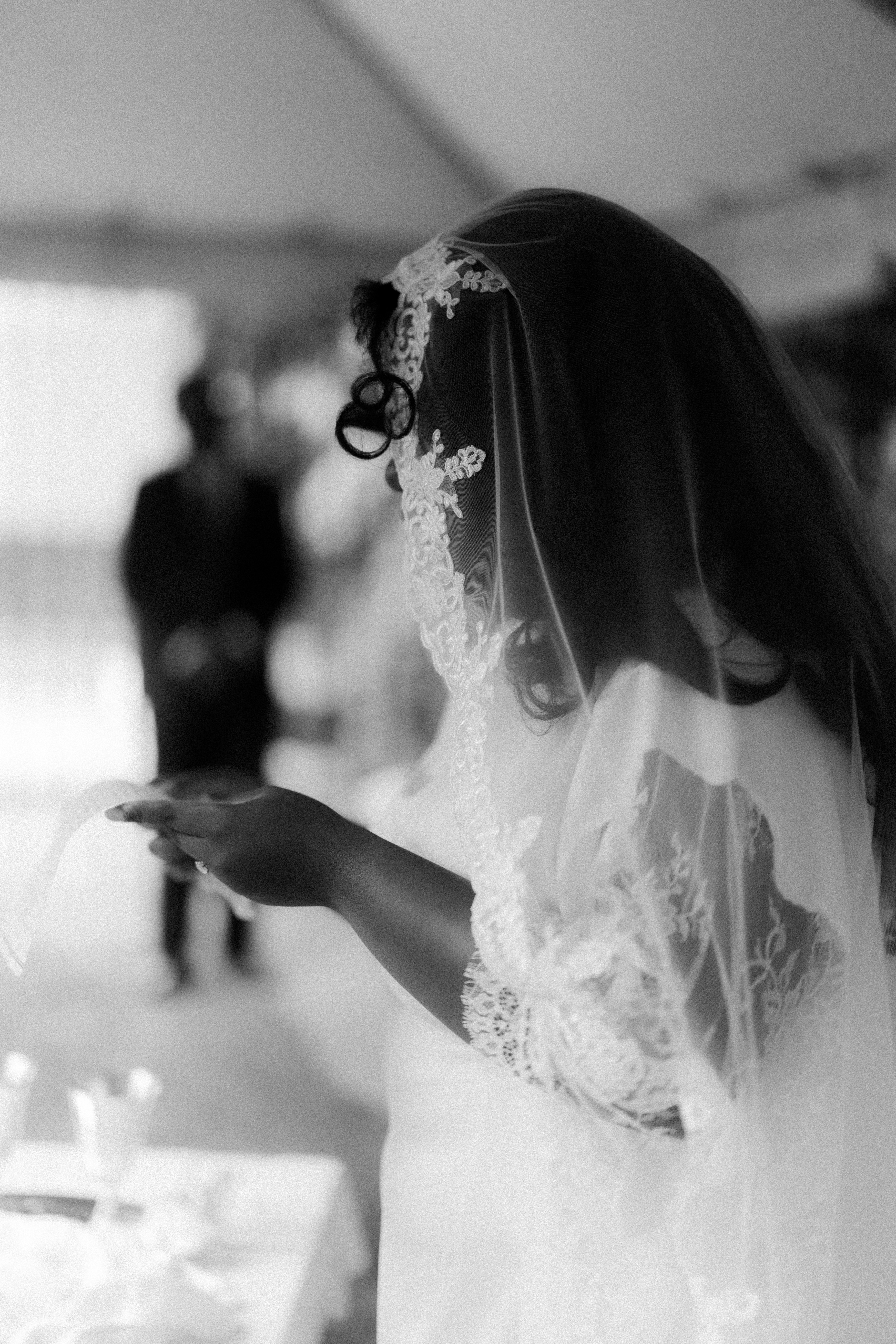 Veil of Lace: A Bride in Quiet Focus