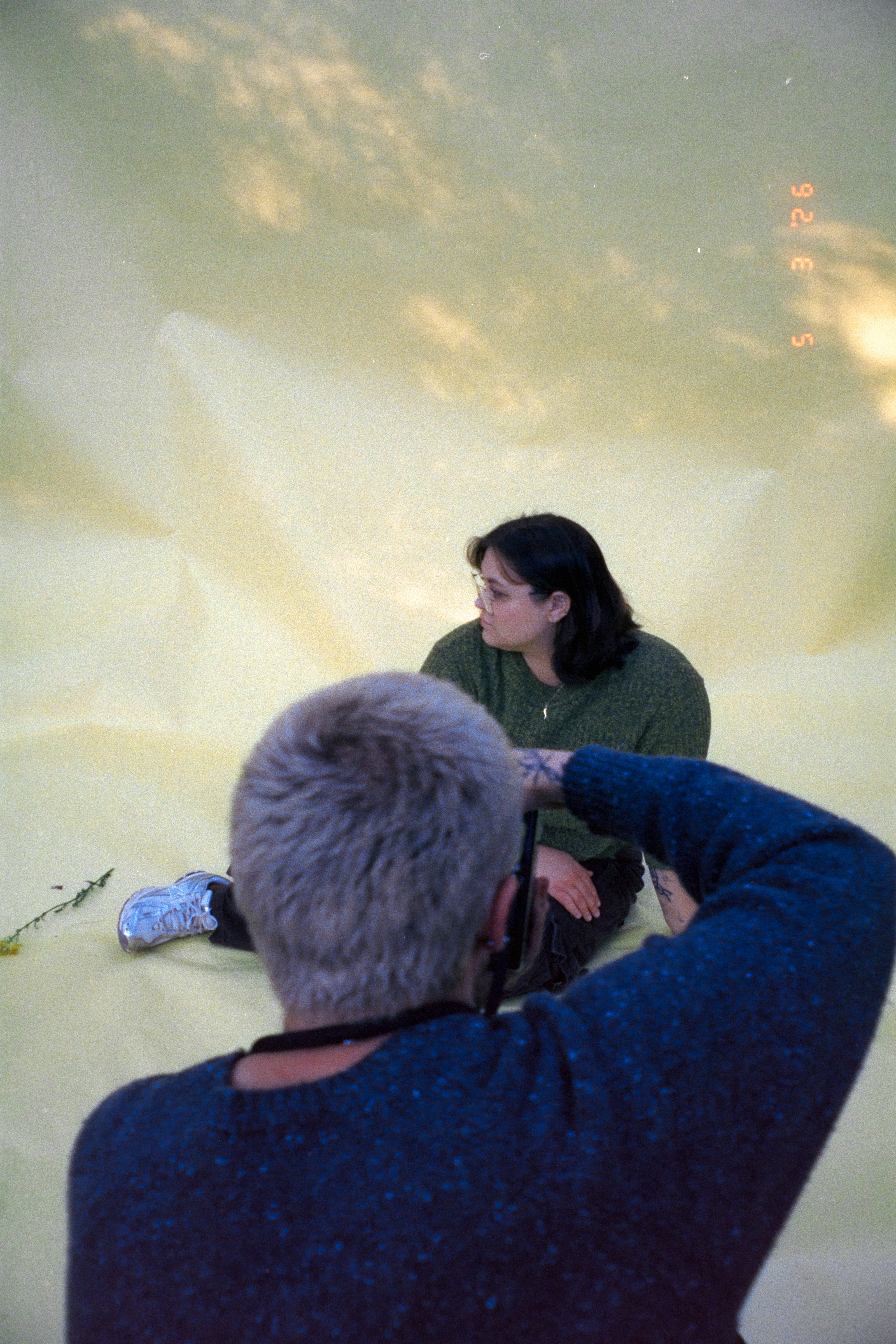 Behind the Lens: Portrait Session in a Soft, Backlit Scene