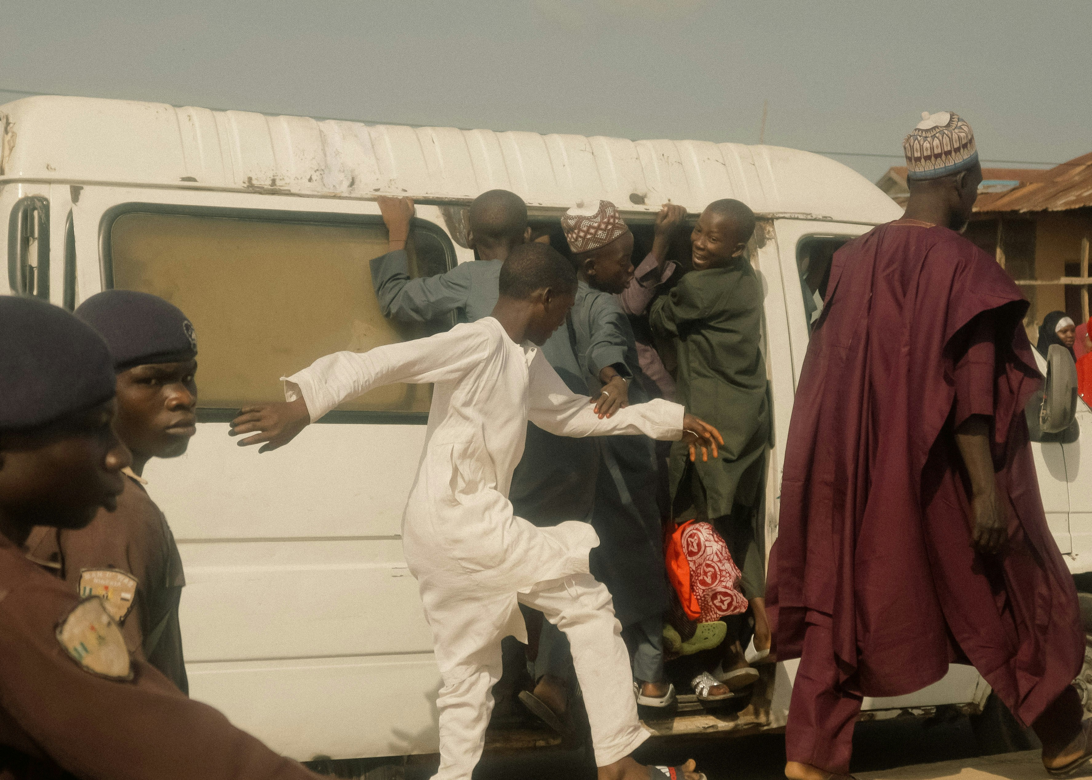 Escape from the Van: A Moment of Chaos and Help