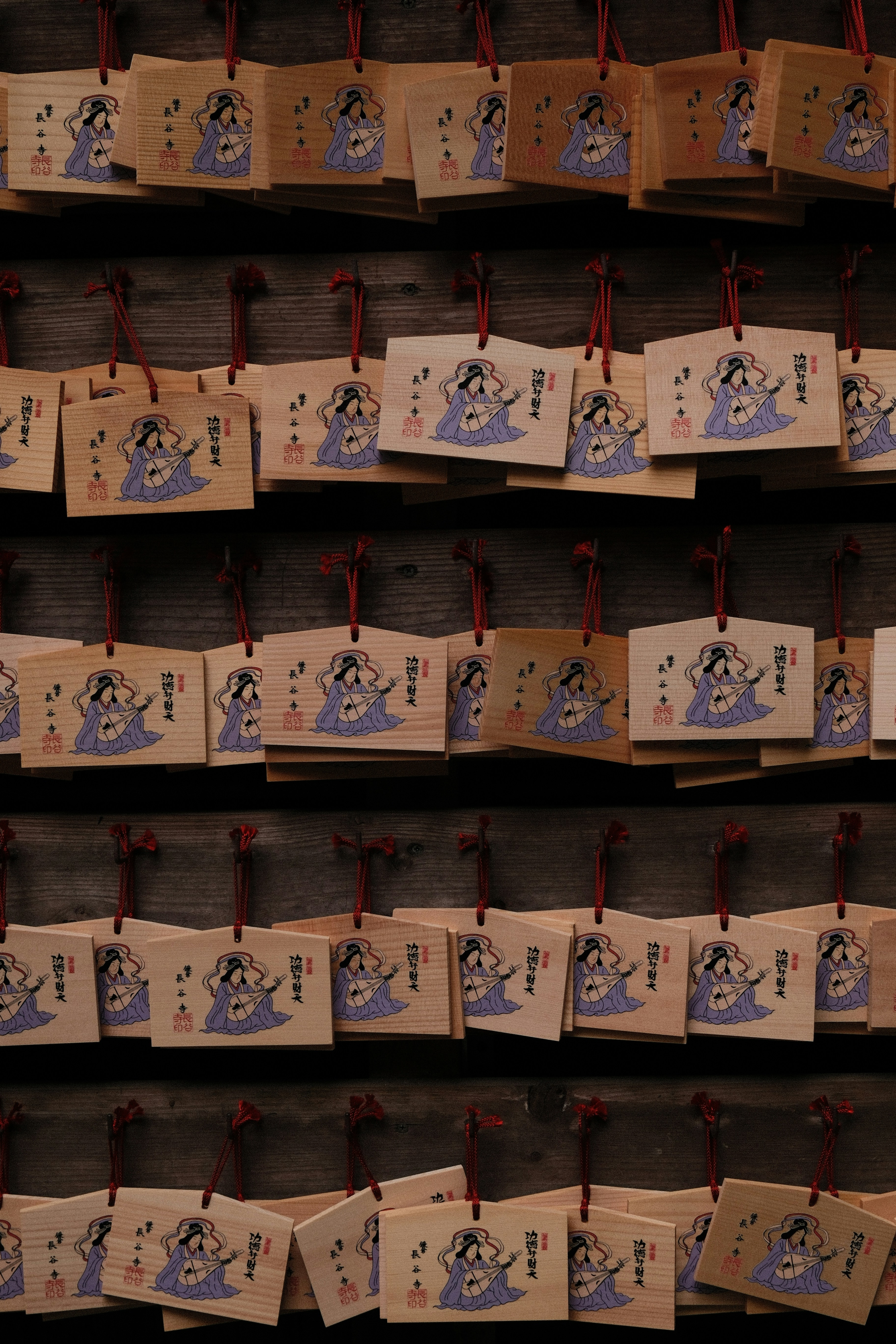 Strings of Fate: Tiny Tags on Weathered Wood