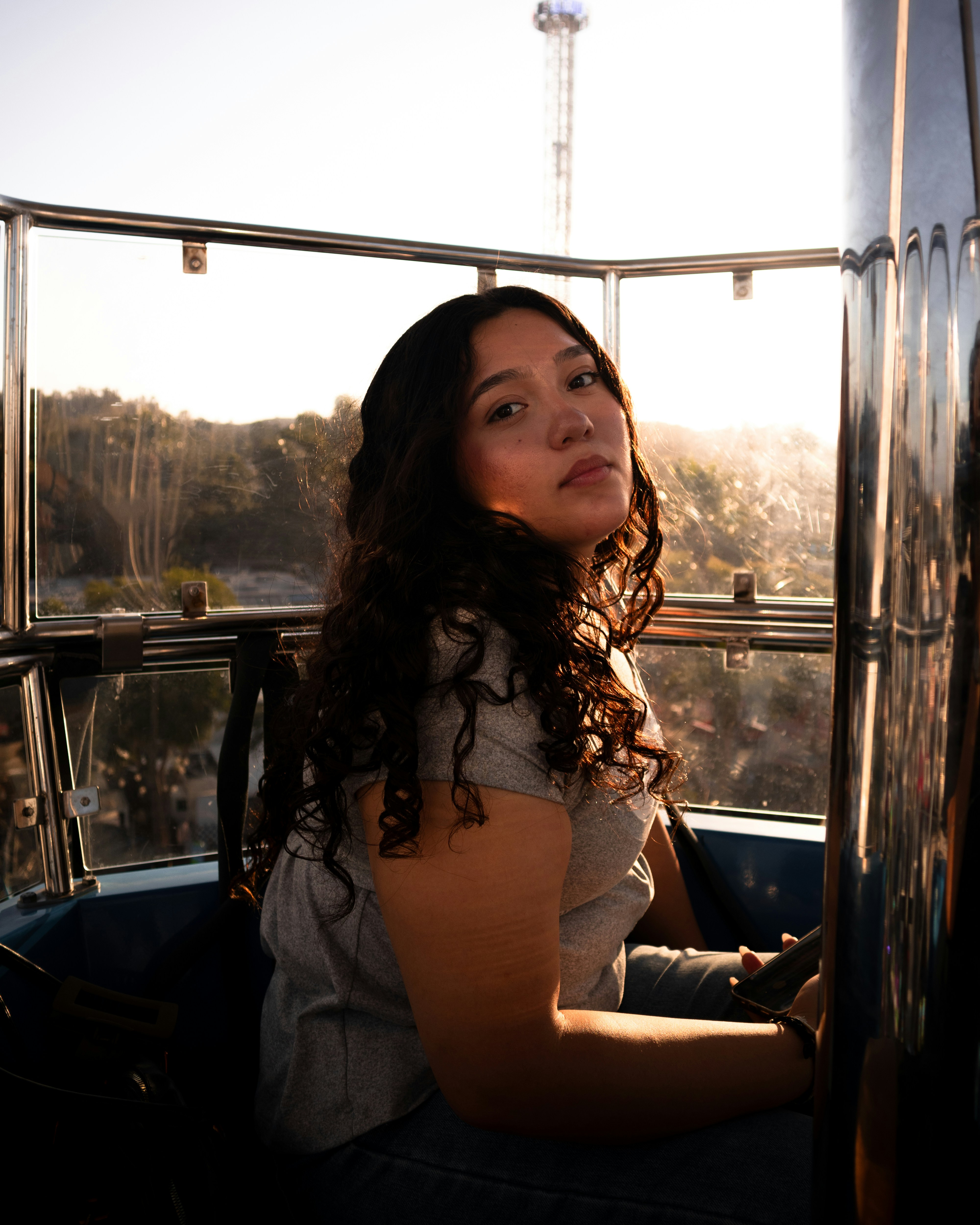 Sunlit confidante: a portrait in the gondola of golden hour
