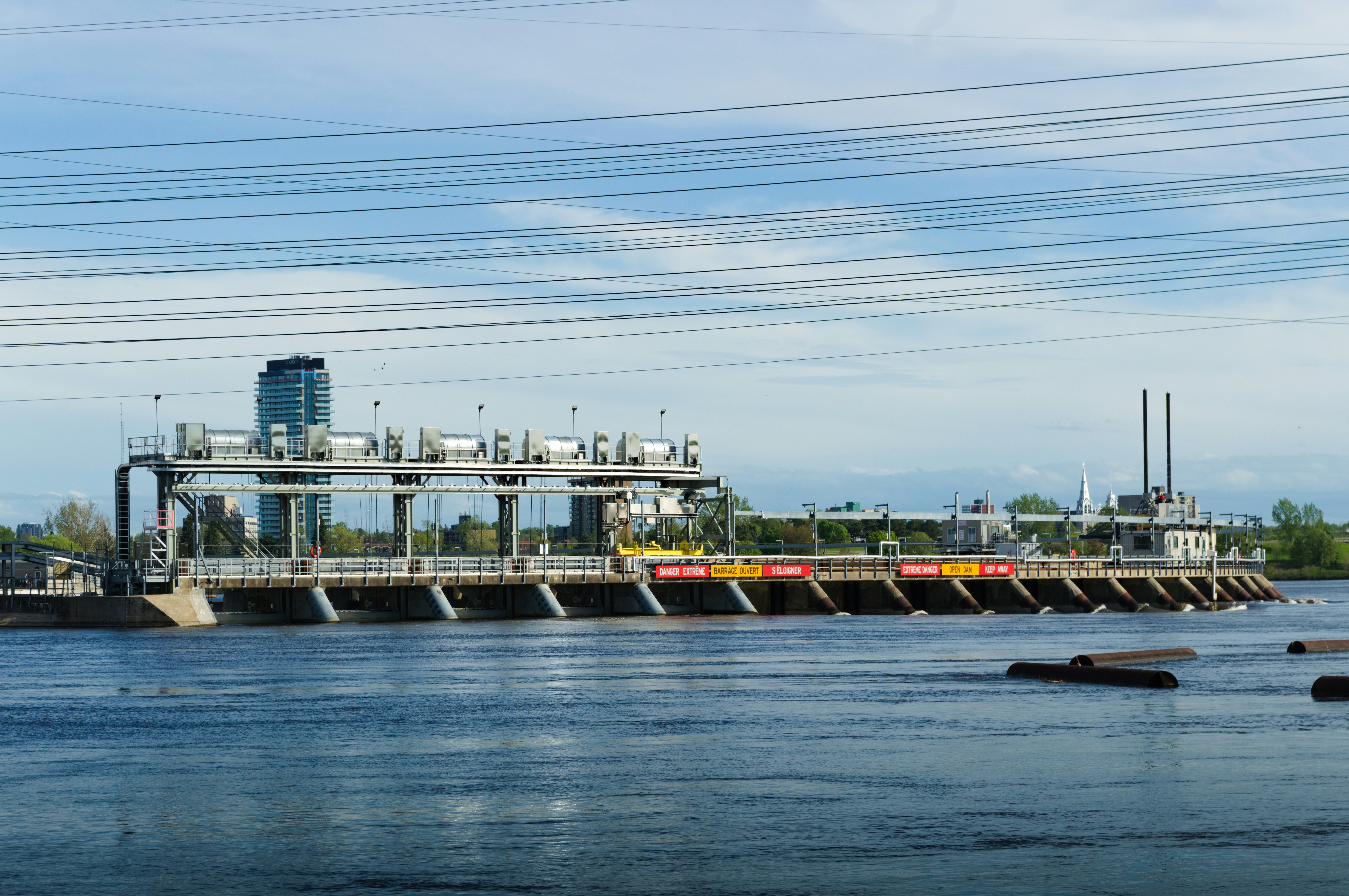 Industrial Pier at Dusk: A Quiet River Runway