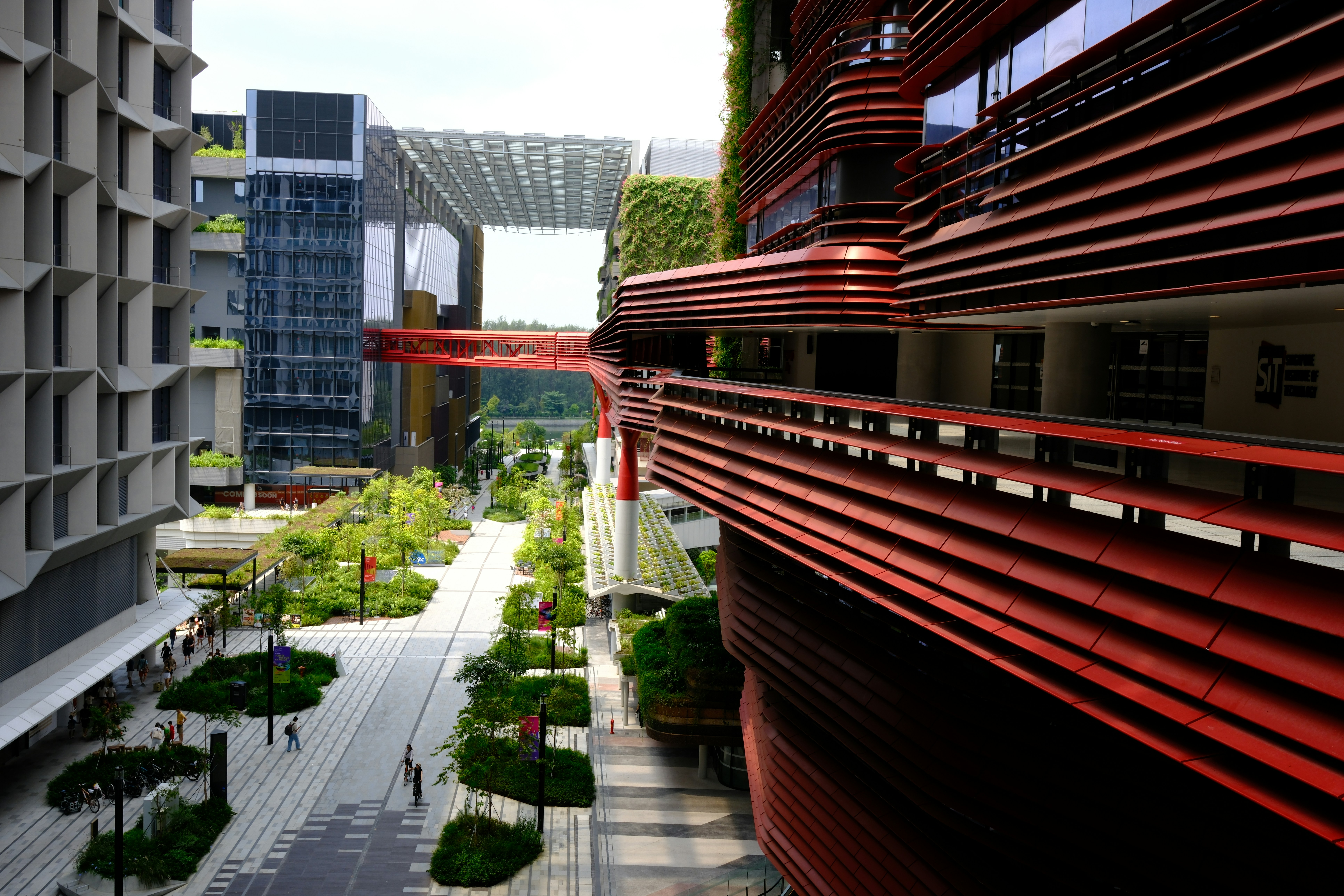 Bridge Between Buildings: A Corridor of Modern Geometry
