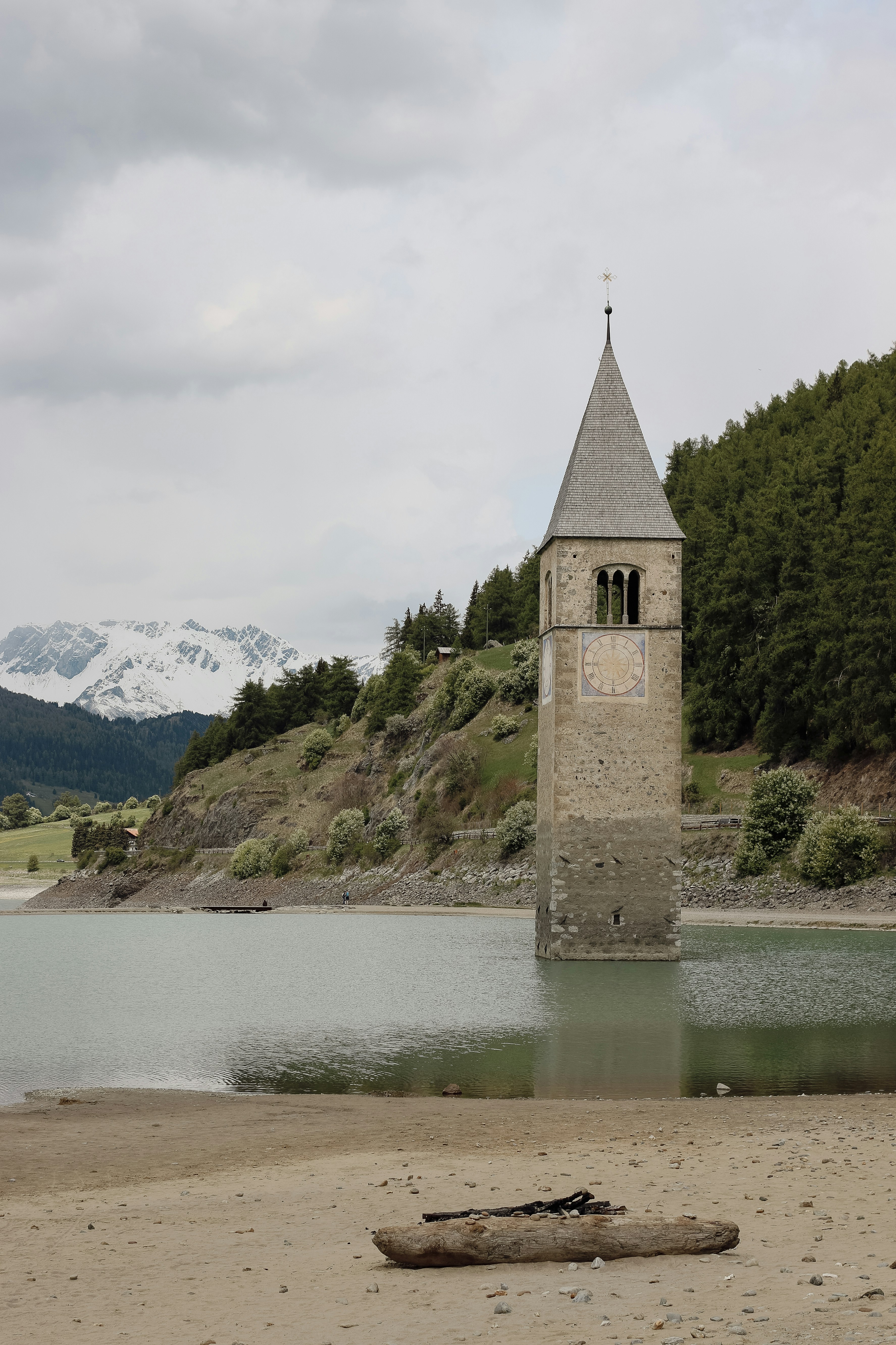 Time-touched Chimney on the Lake