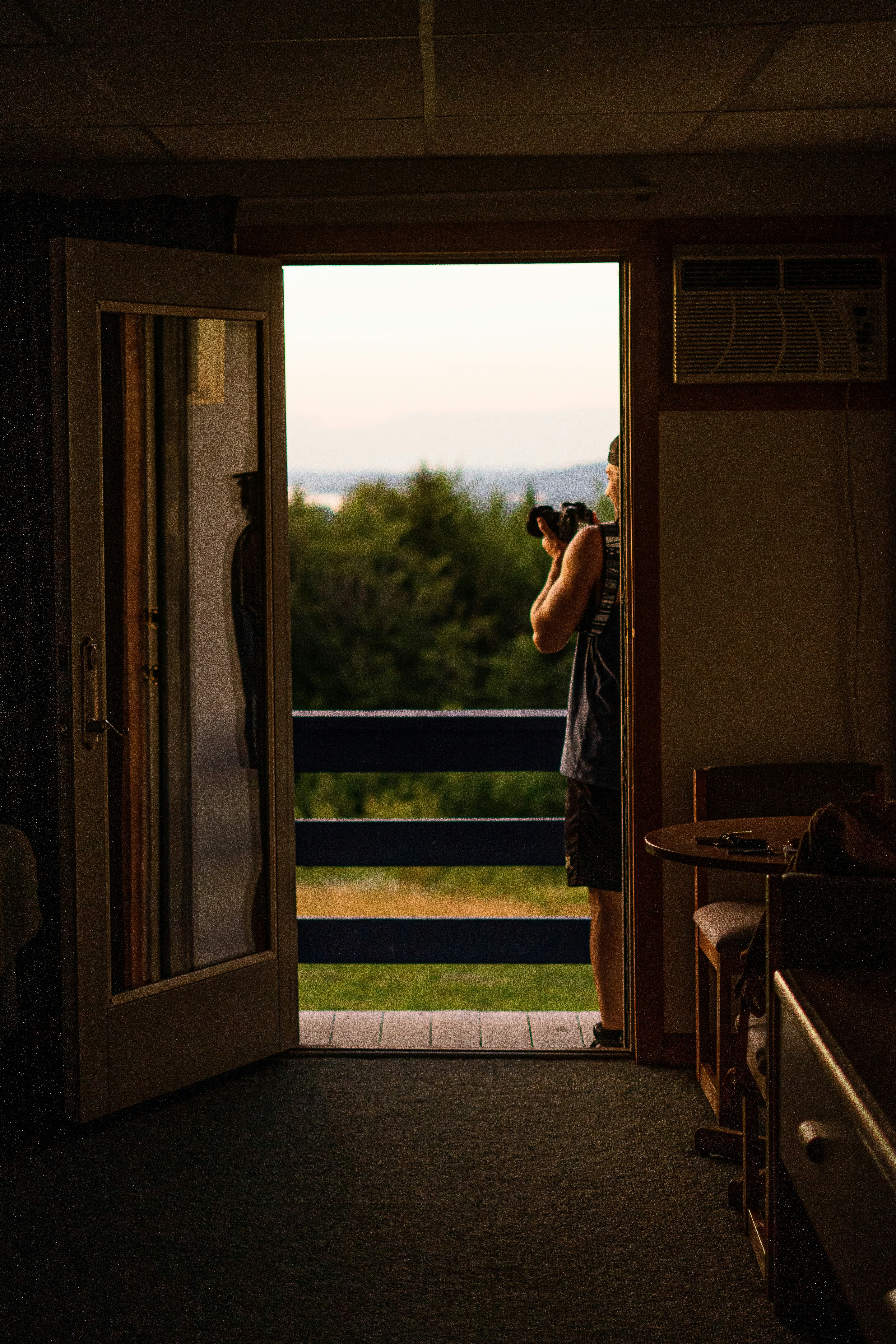 Balcony Photographer at Sunset