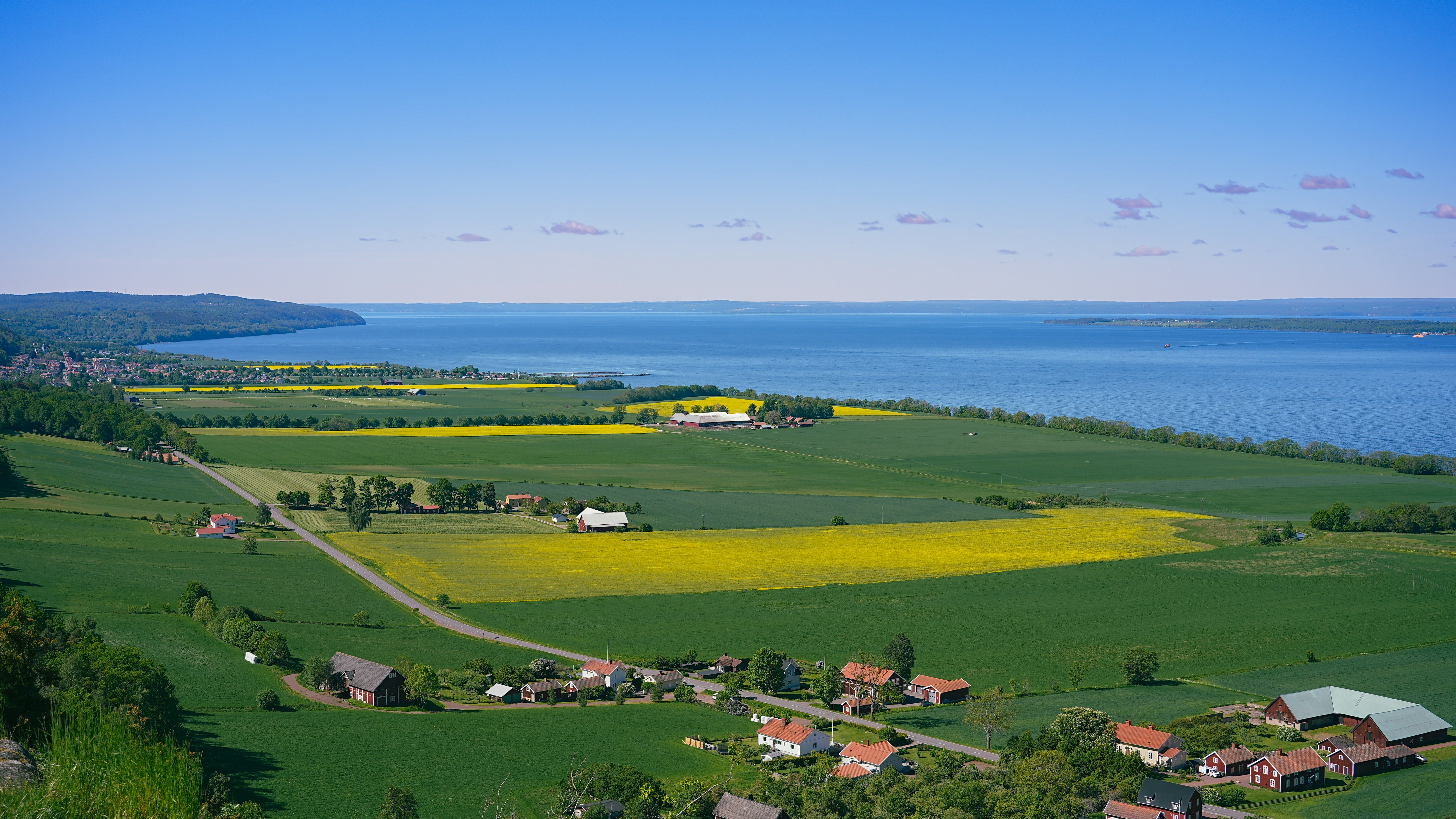 Verdant Coastal Vale: Fields Meet the Sea